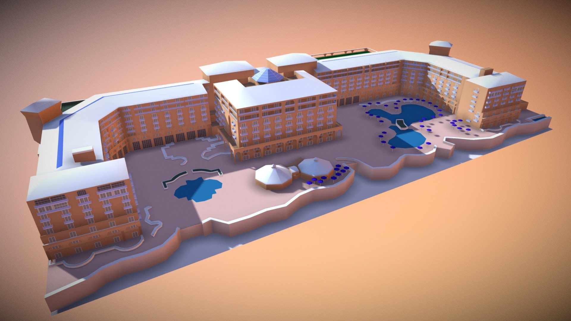 The Ritz-Carlton Cancun - 3D model by Gleb..Vasilev [fcda8de] - Sketchfab