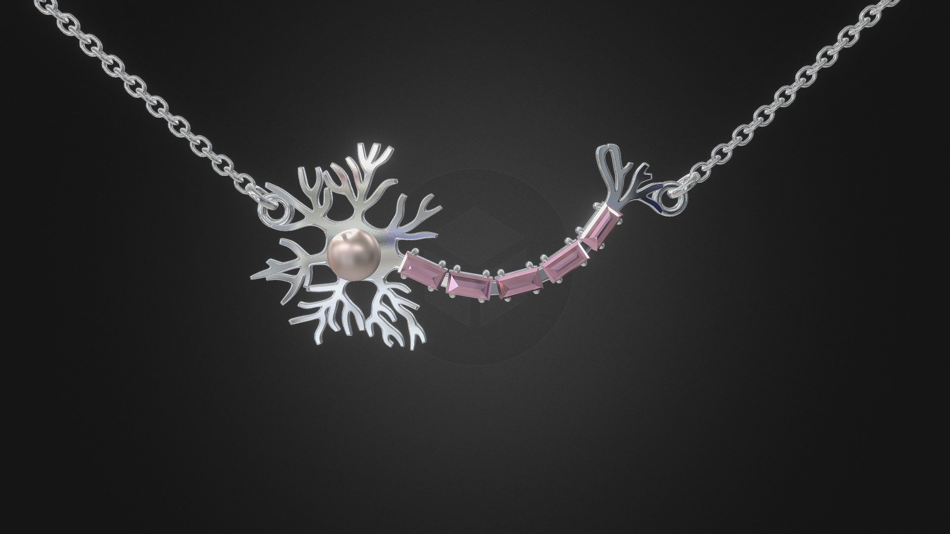 582 - Necklace Neuron - 3D model by Lizardsking [fcdaa8c] - Sketchfab