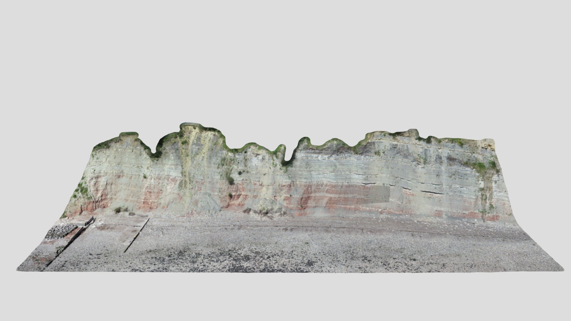 Penarth Cliff Face (August 2020), South Wales - 3D model by Mitchell ...