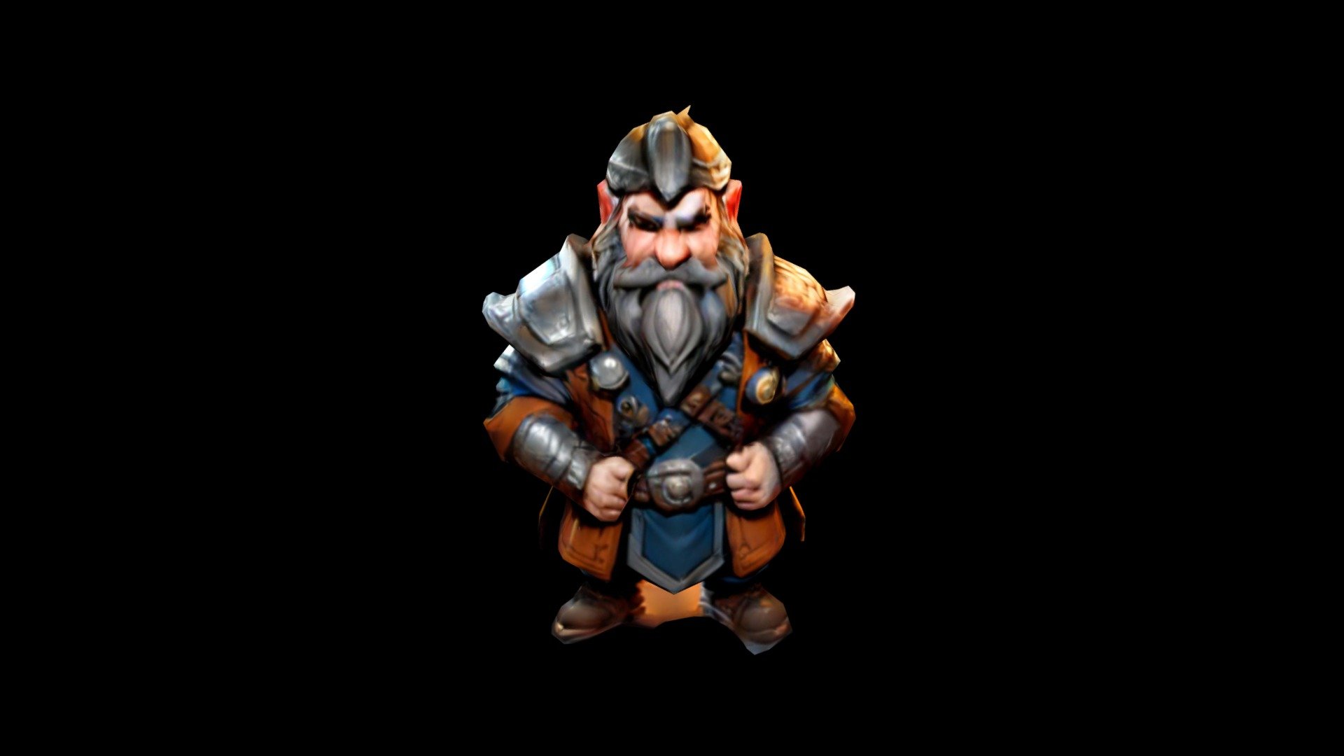 An Illustration of a Dwarf Champion - Download Free 3D model by klrxyz ...