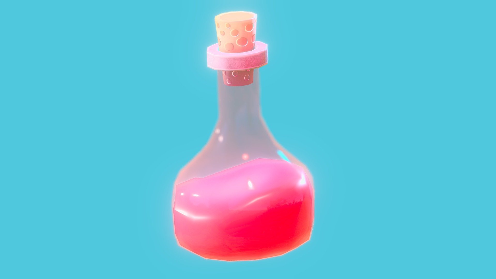 Low poly - Stylized Game Items - Potion - Buy Royalty Free 3D model by ...