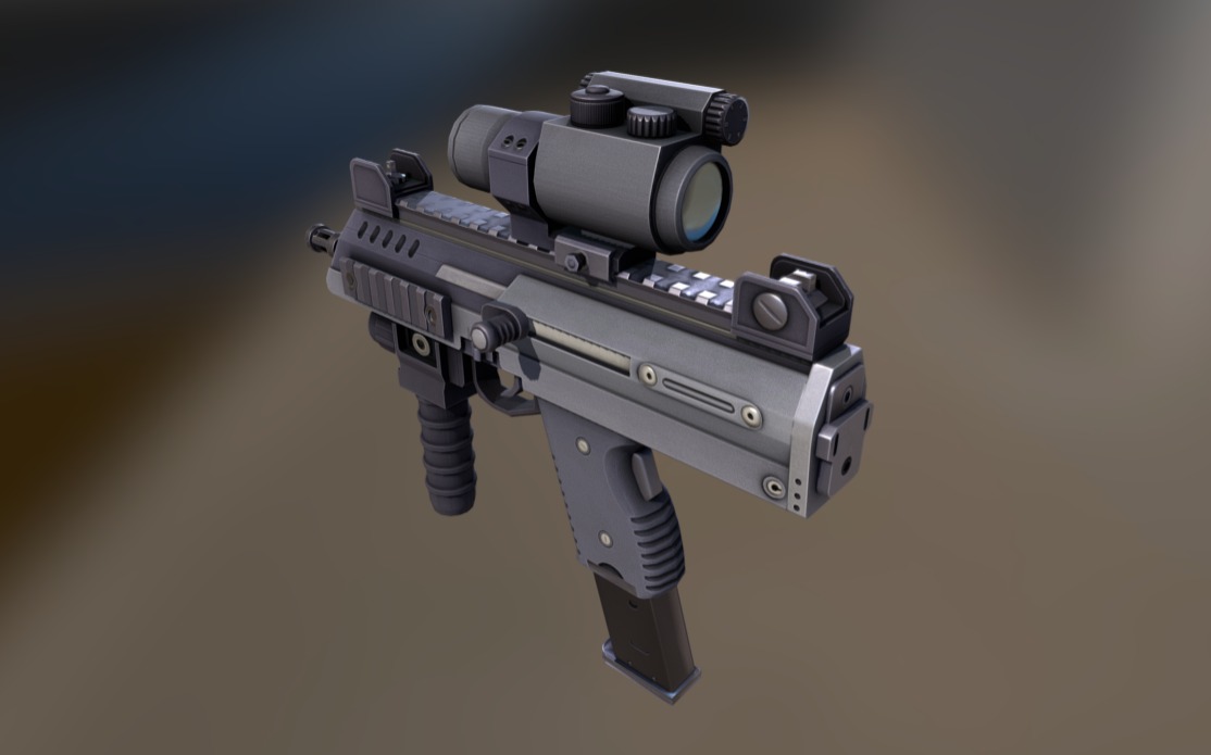 Submachinegun - 3D model by Araon [fce38e2] - Sketchfab