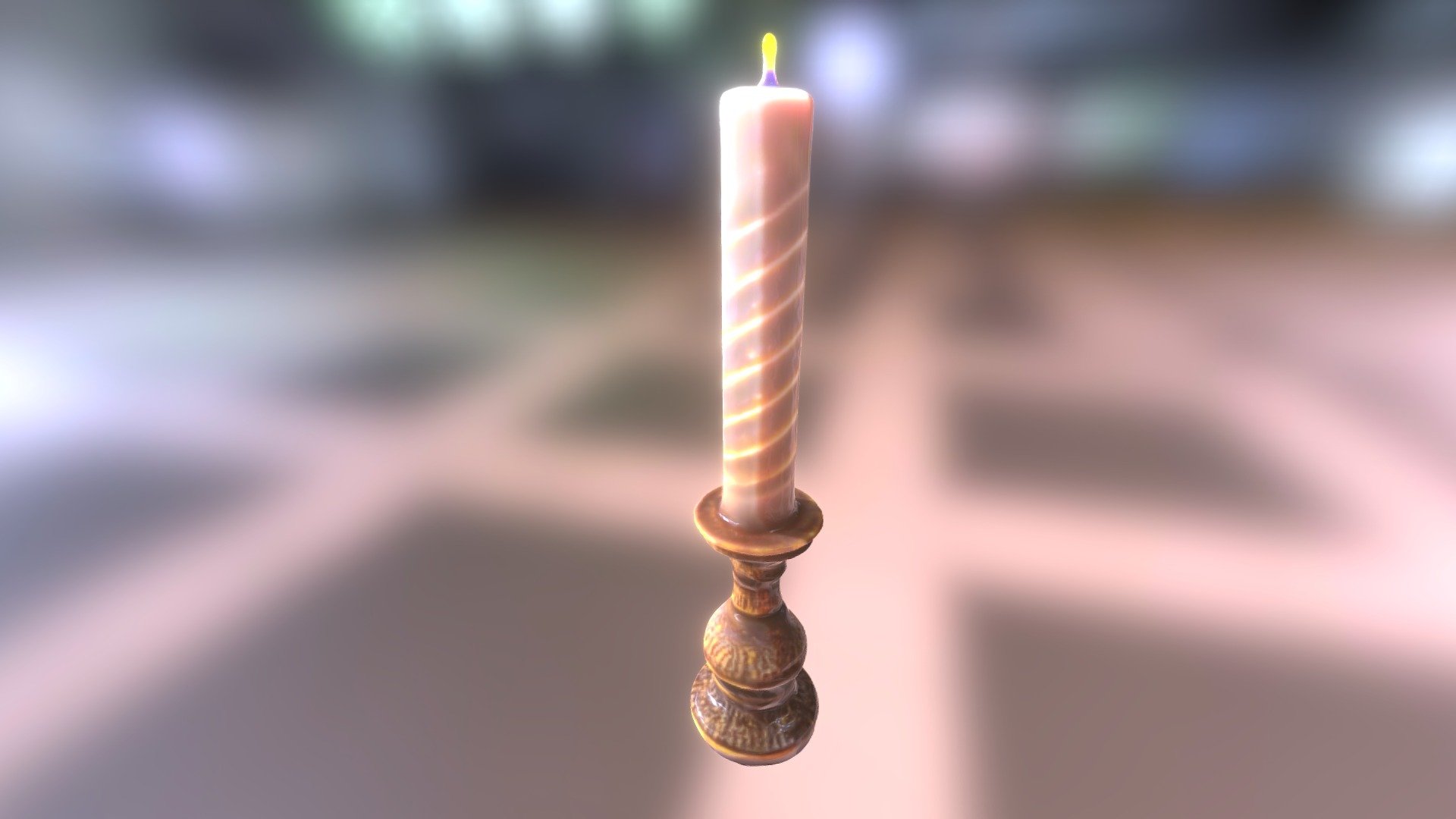 Candle - Download Free 3D model by urbanmasque [fce8c52] - Sketchfab