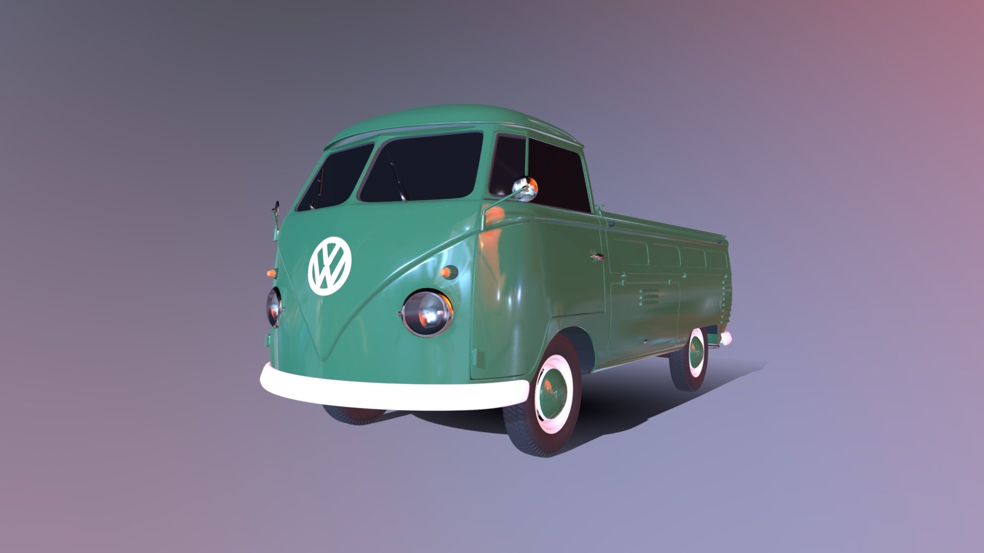 Volkswagen Transporter T1 - Pickup - Buy Royalty Free 3D model by ...