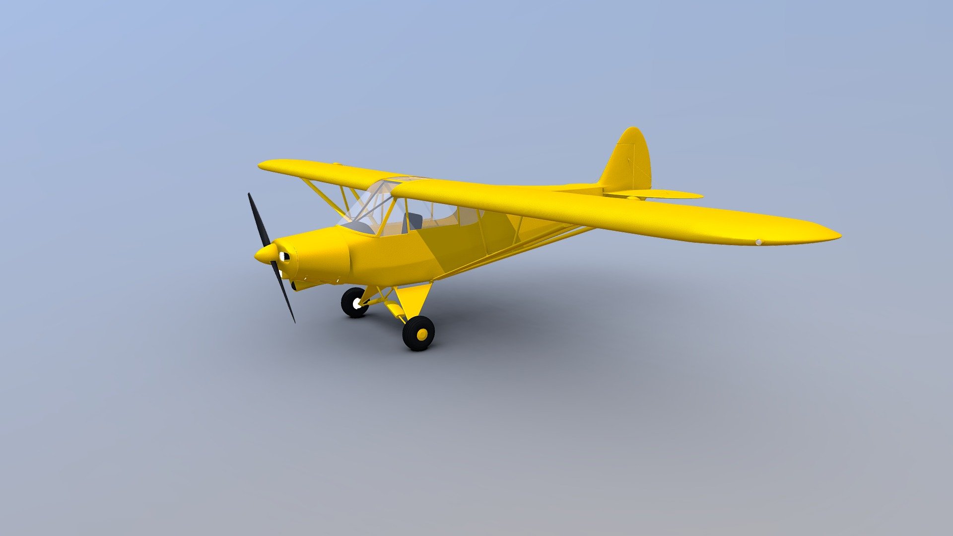 Piper PA-18 Supercub 3D model - 3D model by shady88 (@shadymnm88 ...