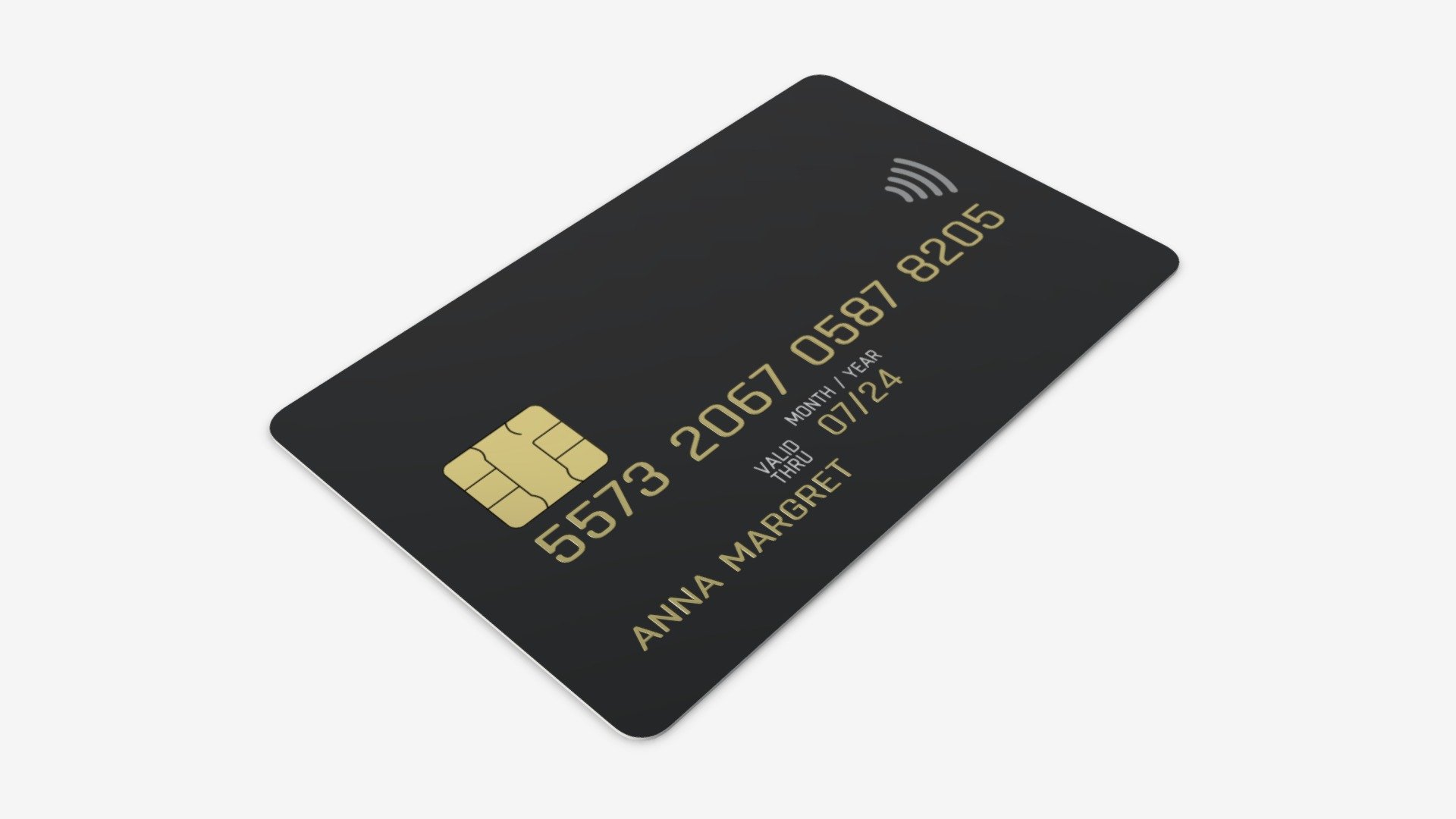 Credit debit card 02 - Buy Royalty Free 3D model by HQ3DMOD ...
