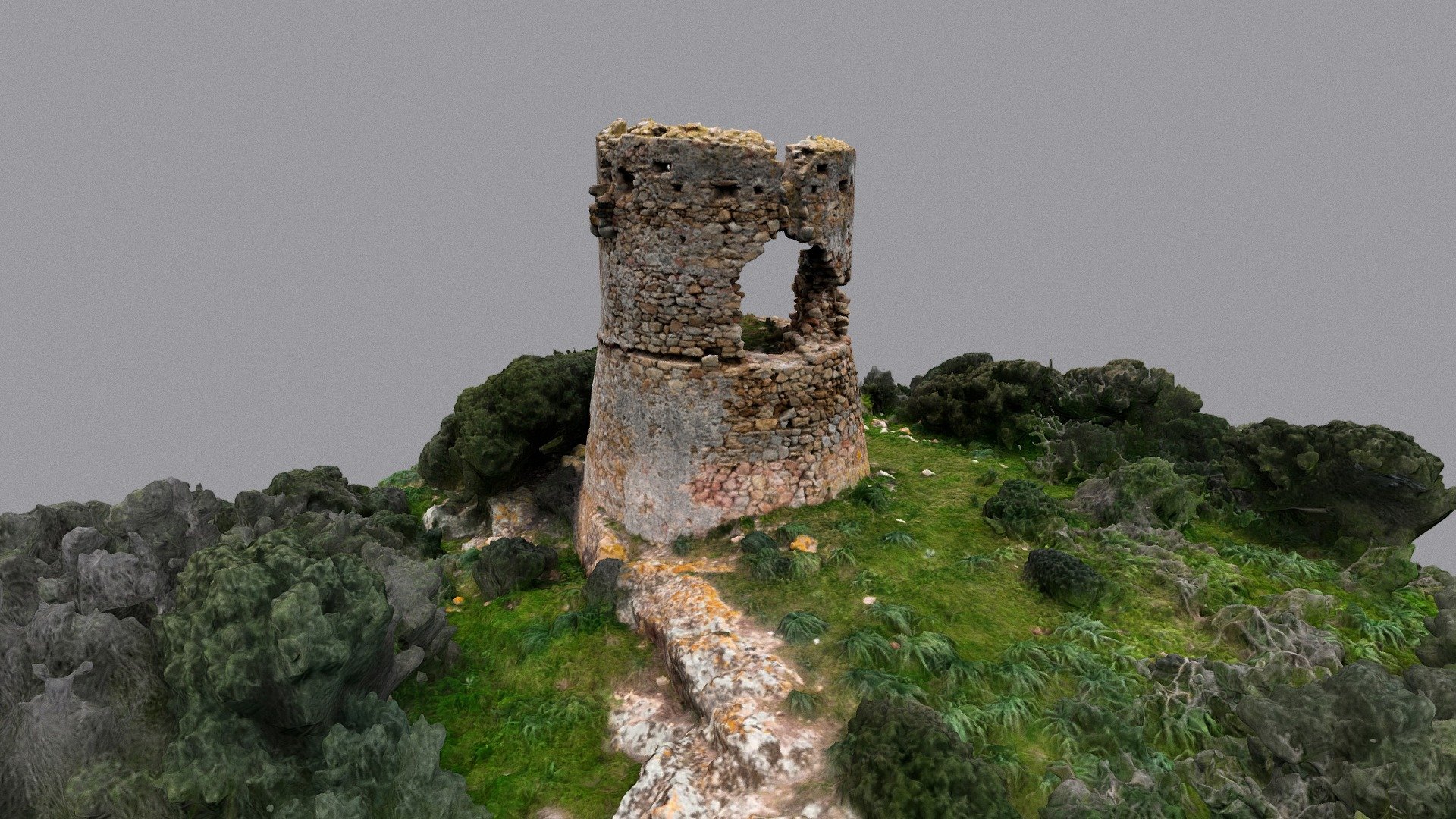 Tour d'Ancone - Corse du SUD - 3D model by Tecnicadrone Corse ...