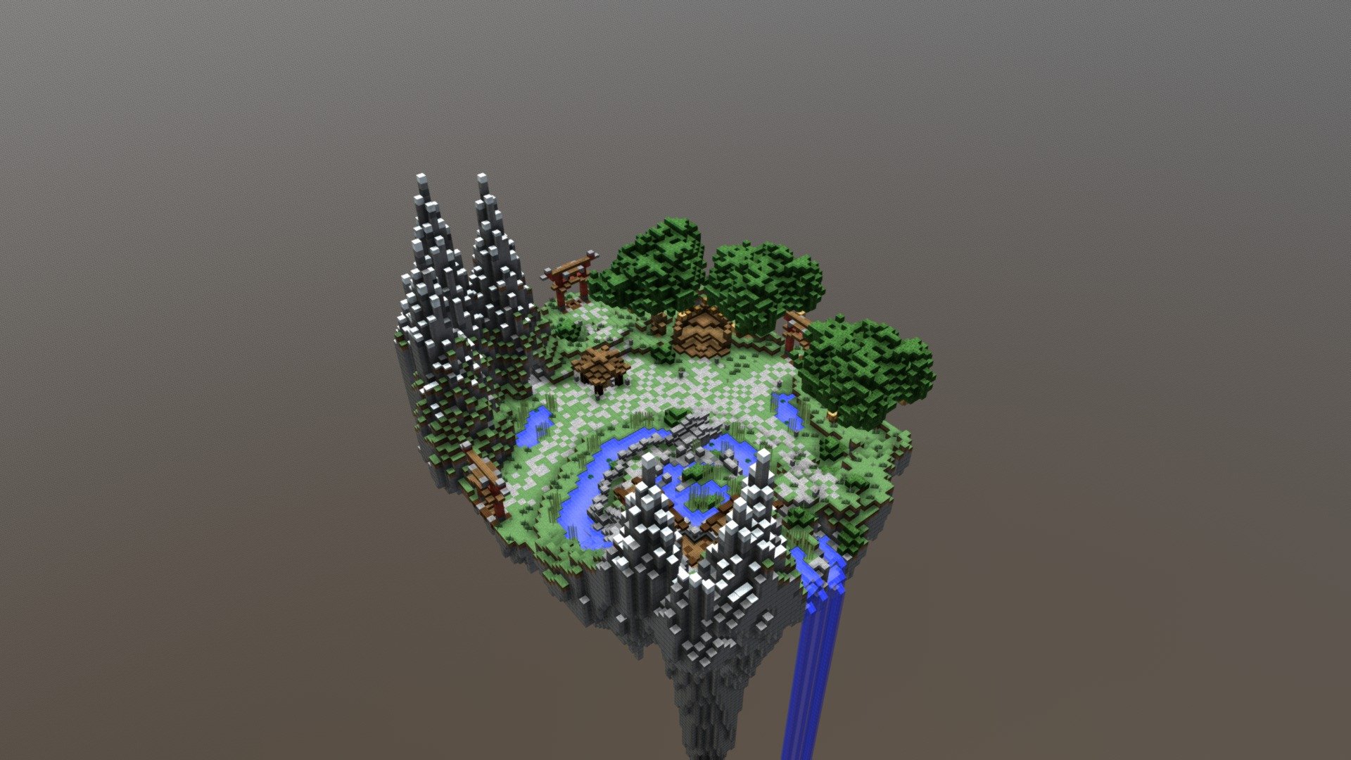 Japanese Skyblock Spawn - 3D model by Zeiyon [fceef5f] - Sketchfab
