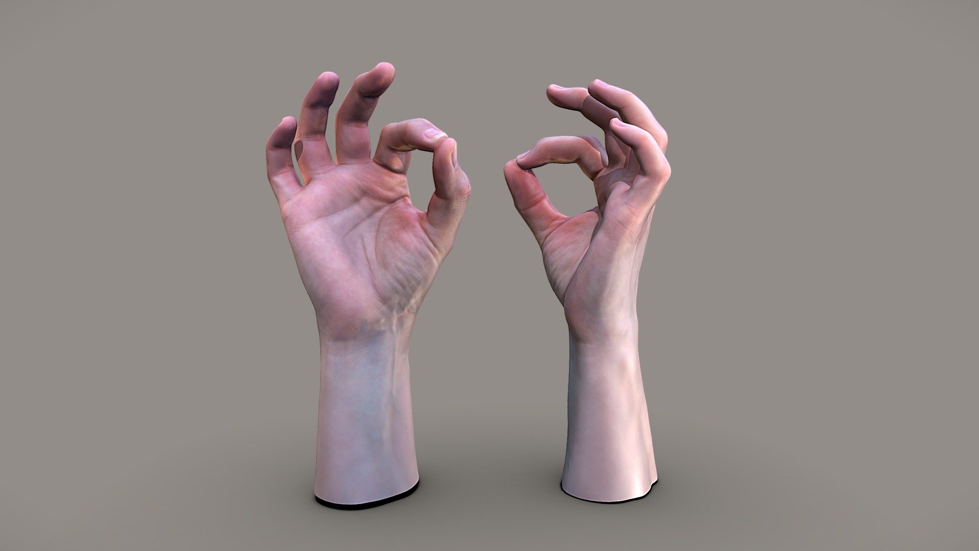 Female Hands - 3D model by Lassi Kaukonen (@thesidekick) [fcf37d6 ...