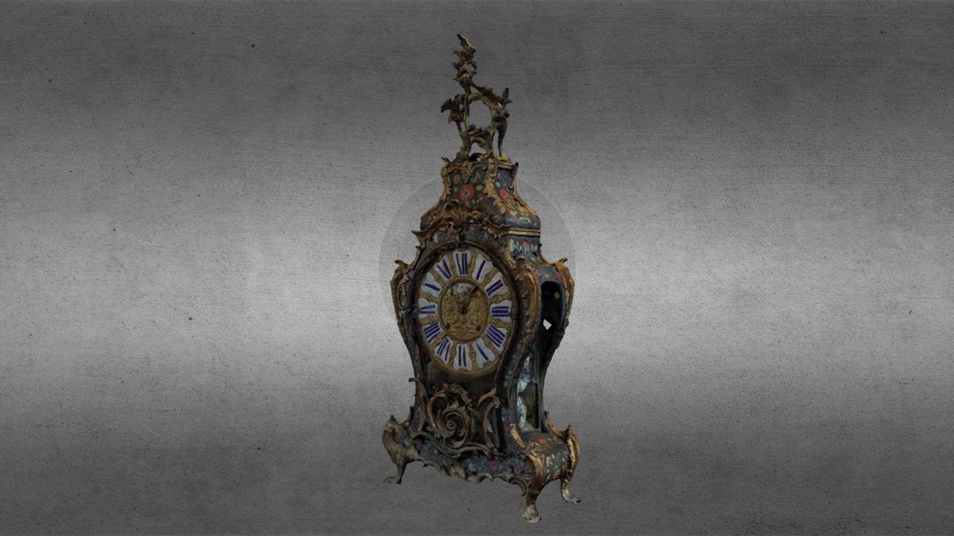 Long Gallery Clock - 3D model by leeprobert [fcf57eb] - Sketchfab