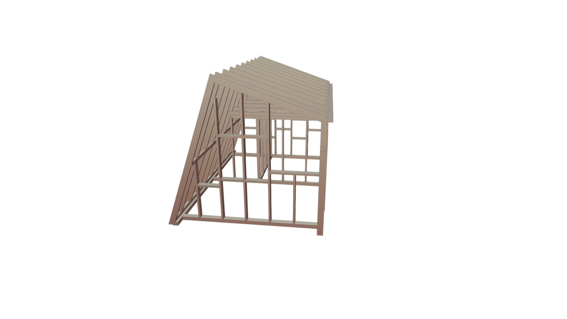 ANEXA_TIMBER FRAME - 3D model by razvvan.neagu [fcf77ad] - Sketchfab