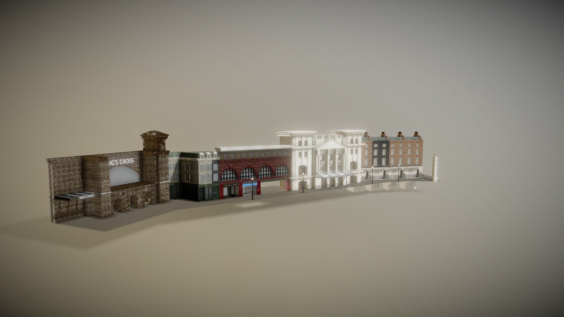 Diagon Alley - Londan Section - Buy Royalty Free 3D model by The Moyai ...