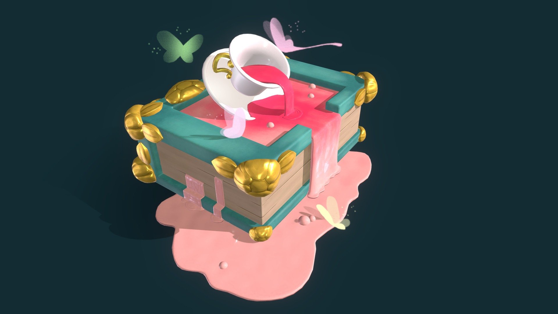 Magic Book_3D Practice - 3D model by shandesouza [fcf913e] - Sketchfab