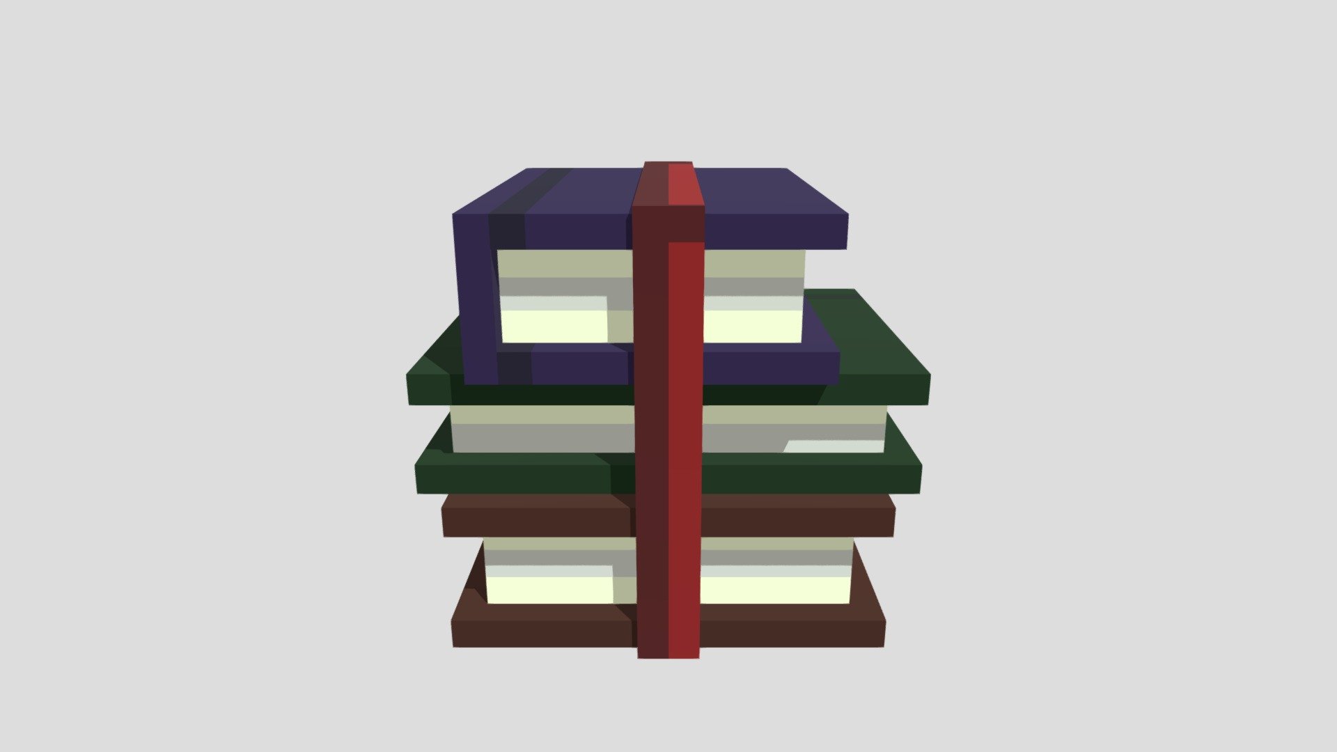 Books - Download Free 3D model by Sains (@saains) [fcf9949] - Sketchfab