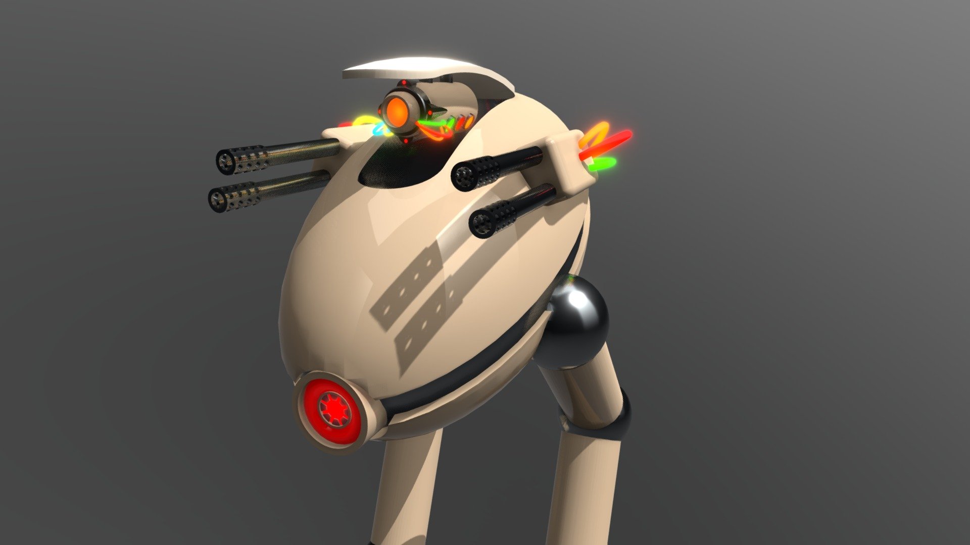 D7G-Walking Turret - 3D model by Flikd Design (@Flikd_Design) [fcfb9e3 ...