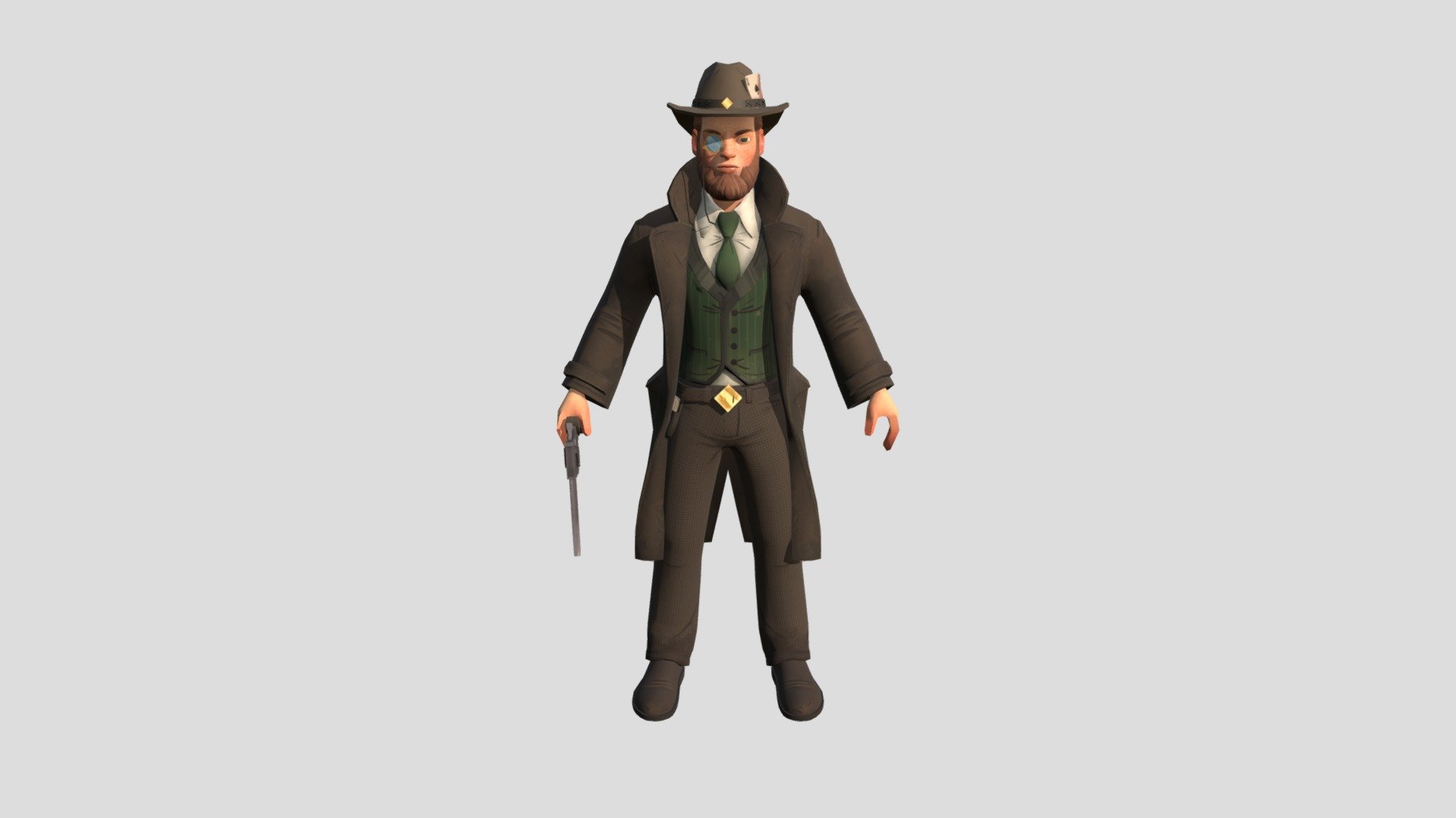 Cowboy - 3D model by sebatyniak [fcfdd18] - Sketchfab