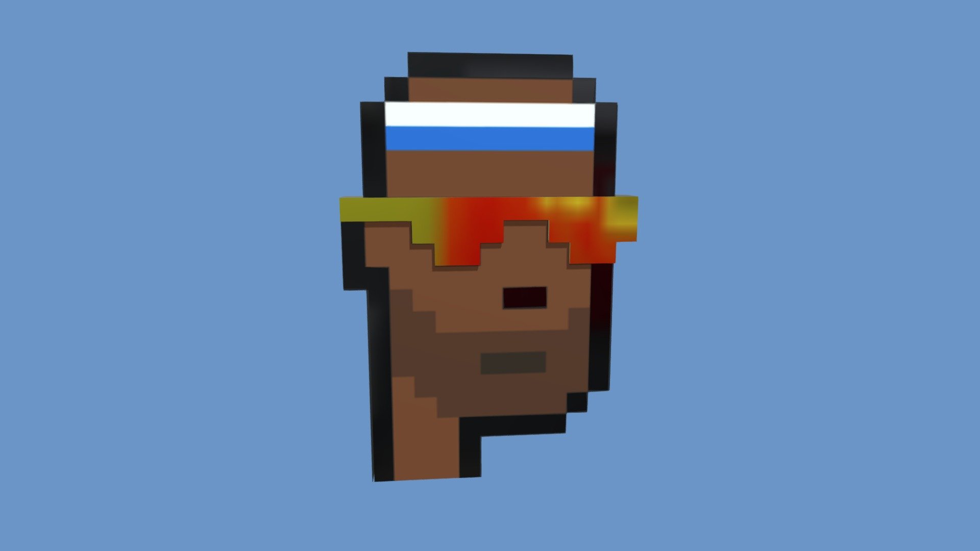 CryptoPunk #4484 - Gold Glasses - Download Free 3D model by JasseeNFT ...