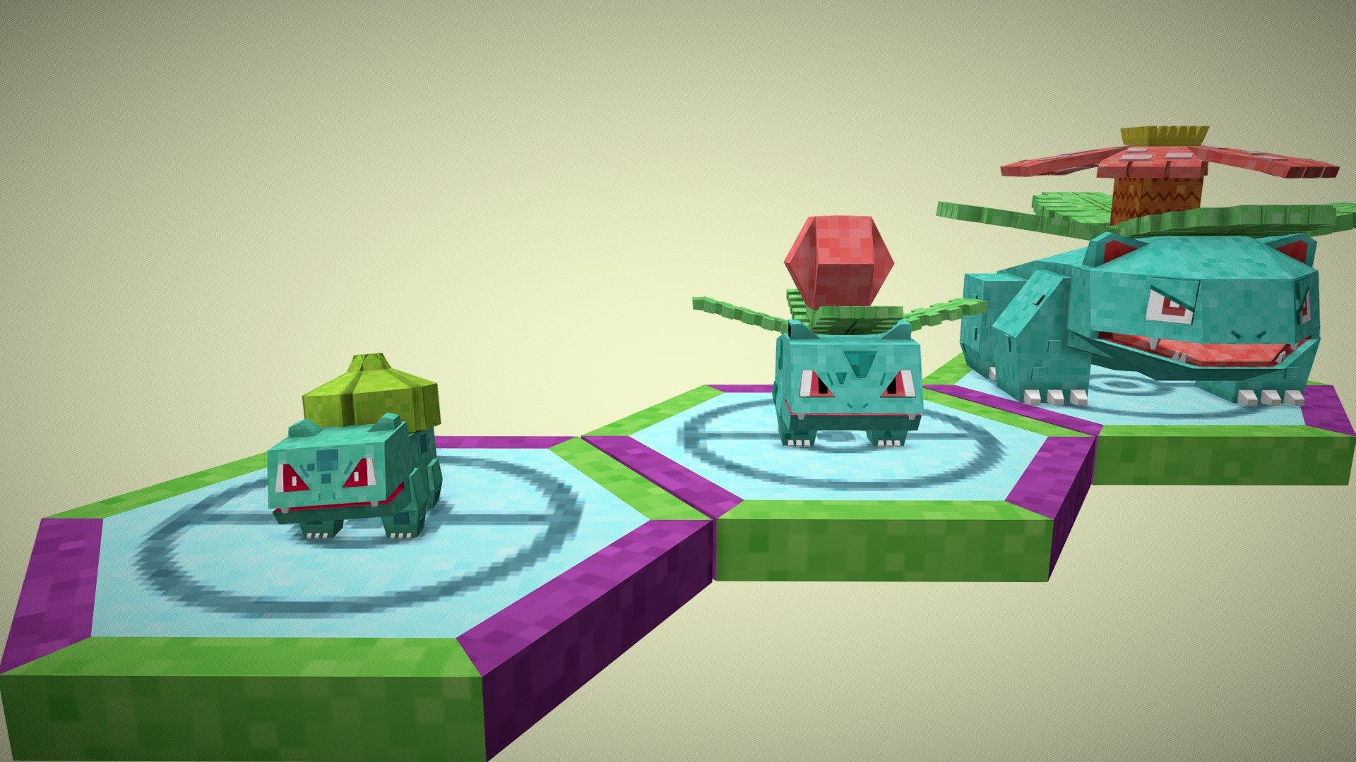 #1 Bulbasaur Line - 3D model by joshua_MDA [fd032be] - Sketchfab