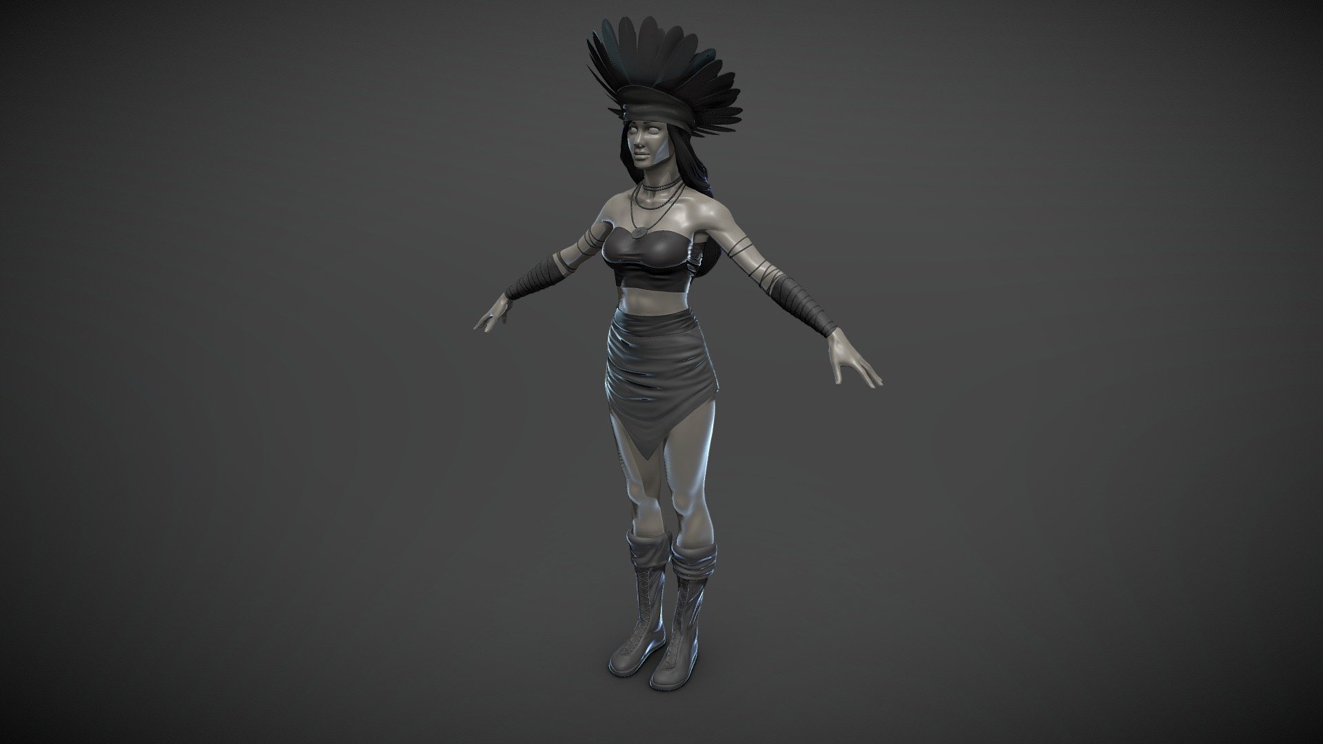 Native American Goddess - Buy Royalty Free 3D model by Shamel Haydar ...