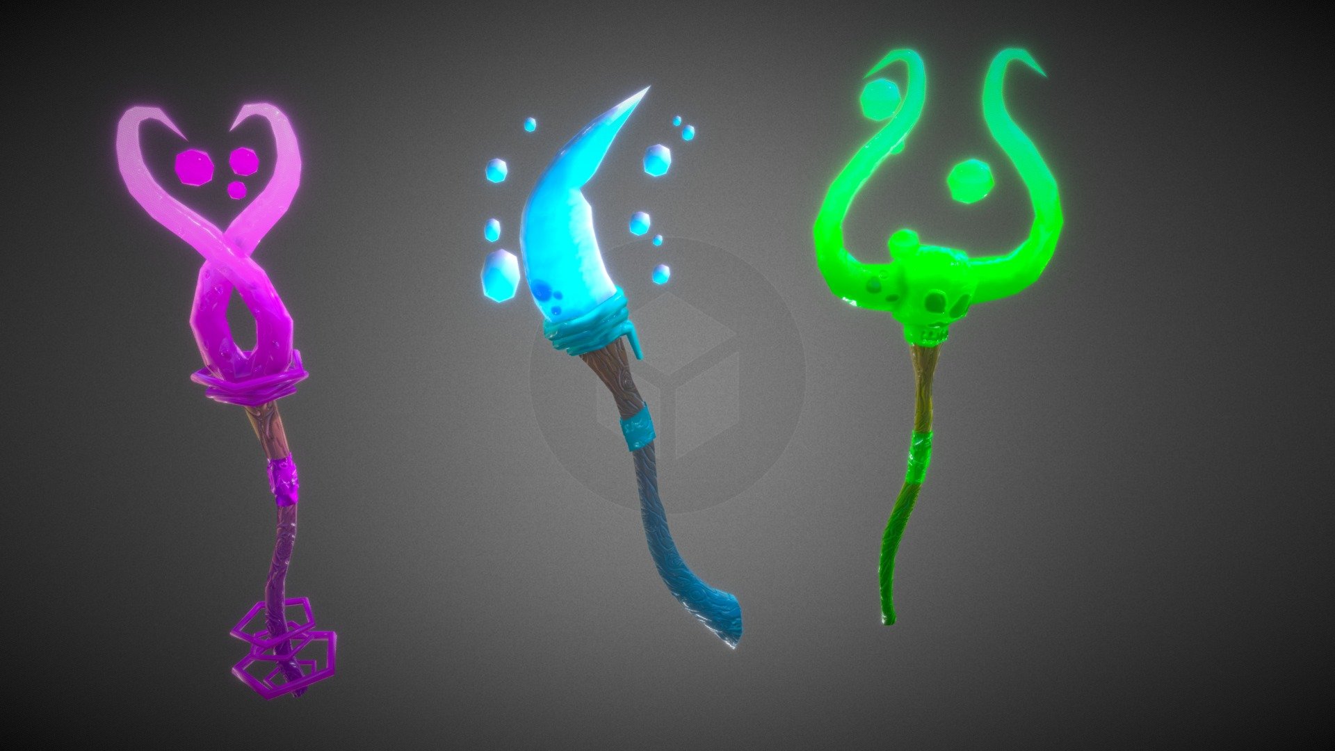 Magic Staffs stylized - 3D model by N8_Dogg18 (@N8_Dogg17) [fd080c1 ...