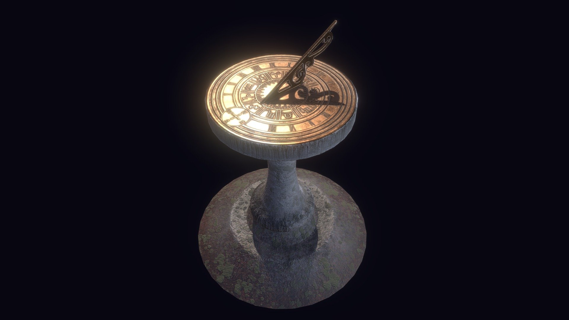 Sundial - 3D model by katcat [fd0a0e8] - Sketchfab