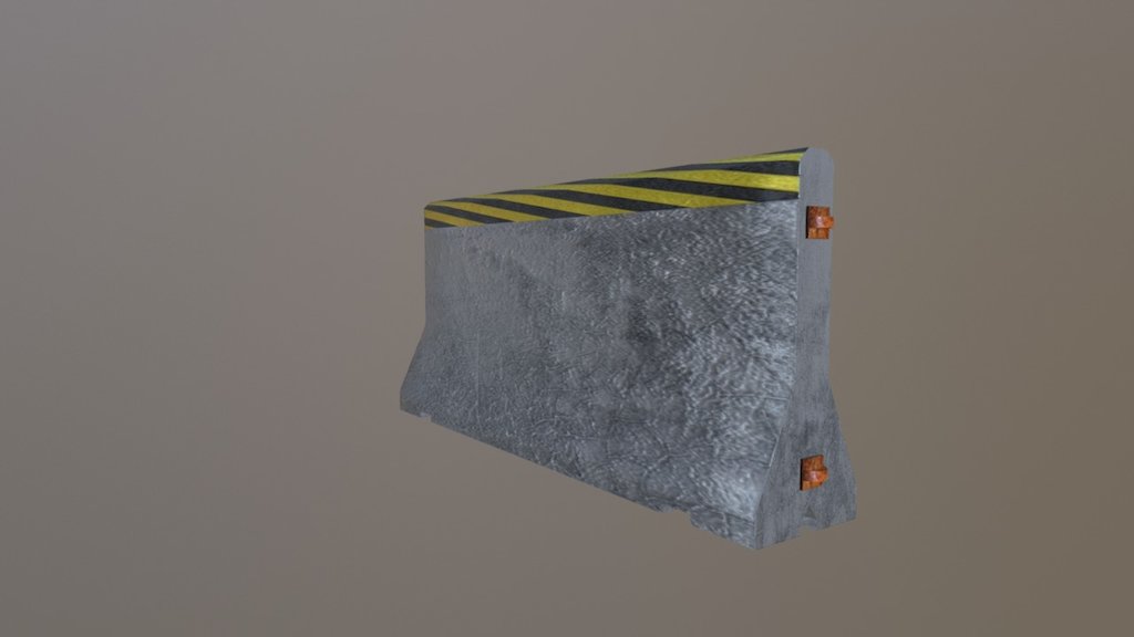 Roadblock - 3D model by christhecreator [fd0b4db] - Sketchfab