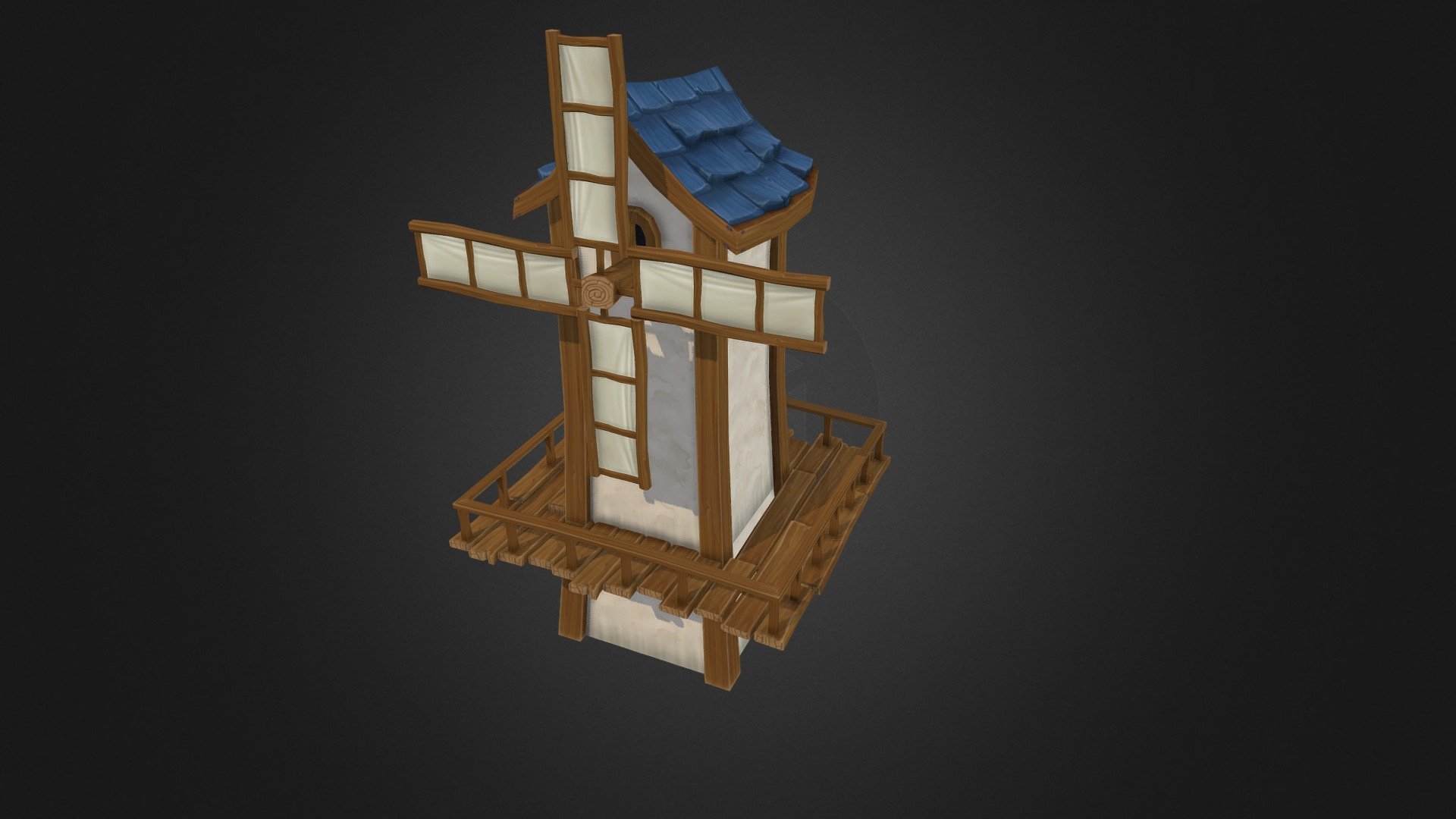 Animated Windmill - 3D model by Graham (@graham3d) [fd0bc6e] - Sketchfab