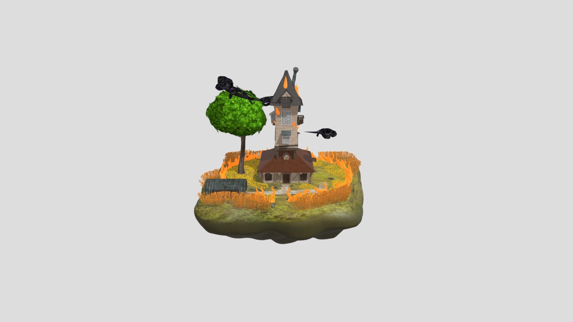 weasley house lauredan moreau - 3D model by Feuseul [fd0cc10] - Sketchfab