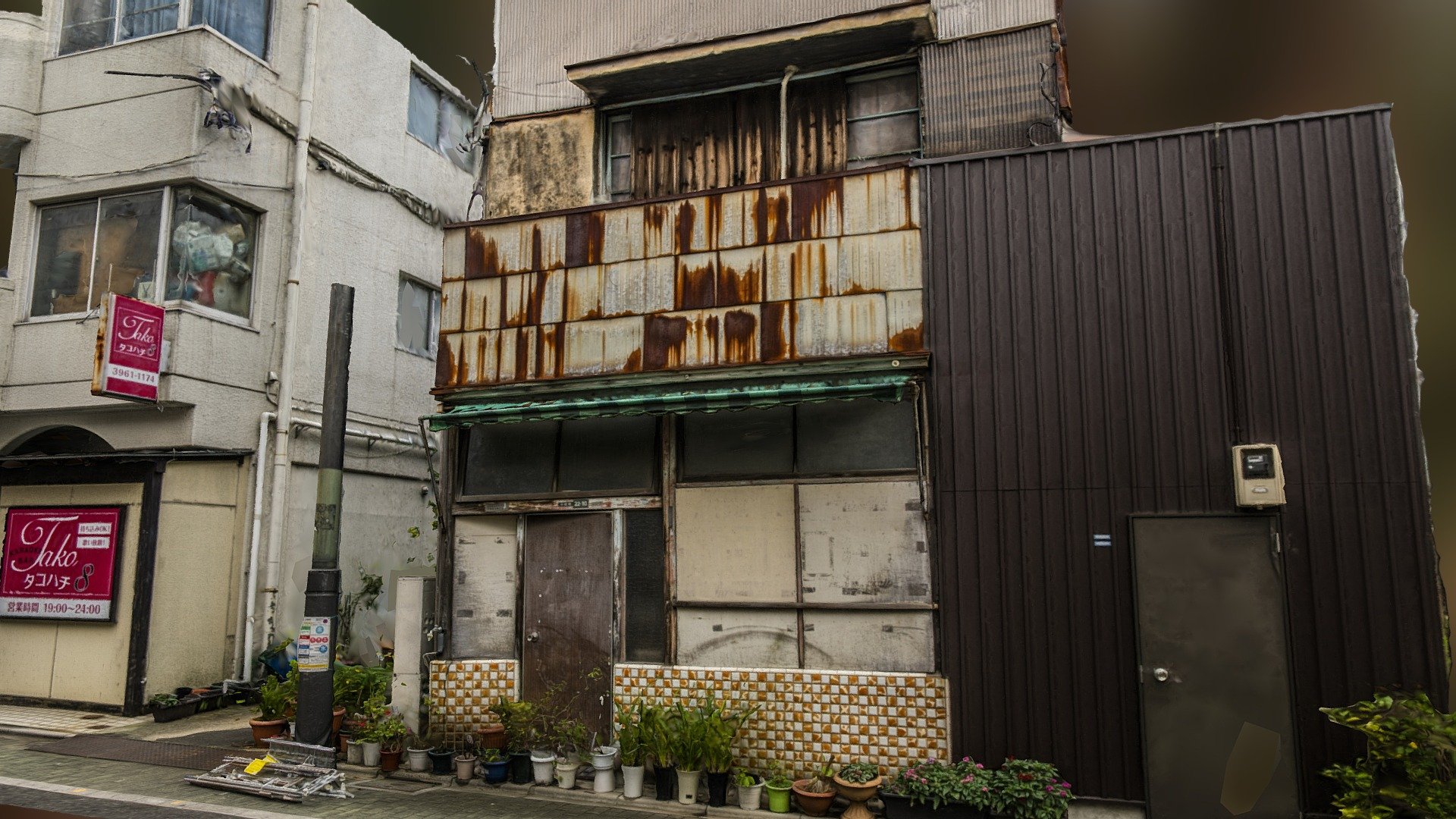 Rusty house at Itabashi photogrammetry scan - Buy Royalty Free 3D model ...
