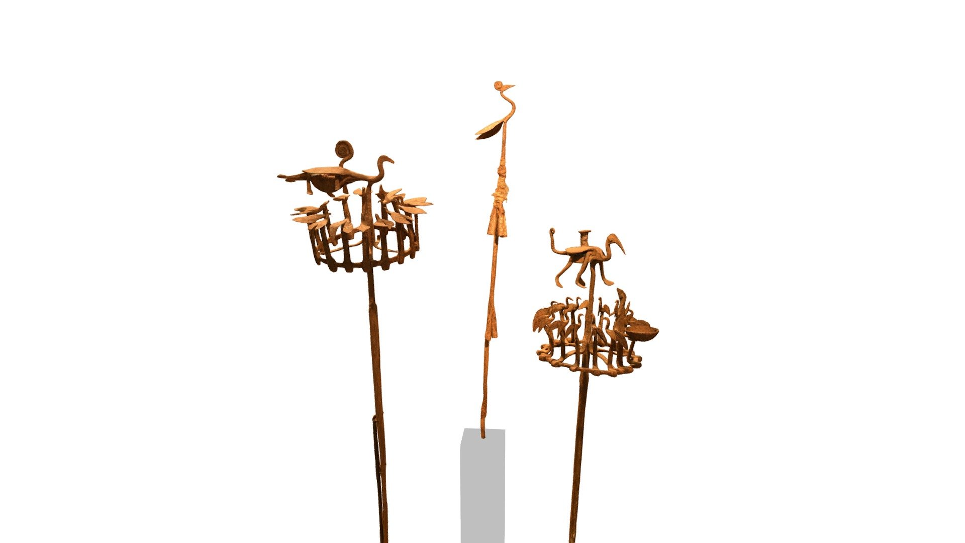 Bird Staffs With Bases - 3D model by Fitchburg Art Museum ...
