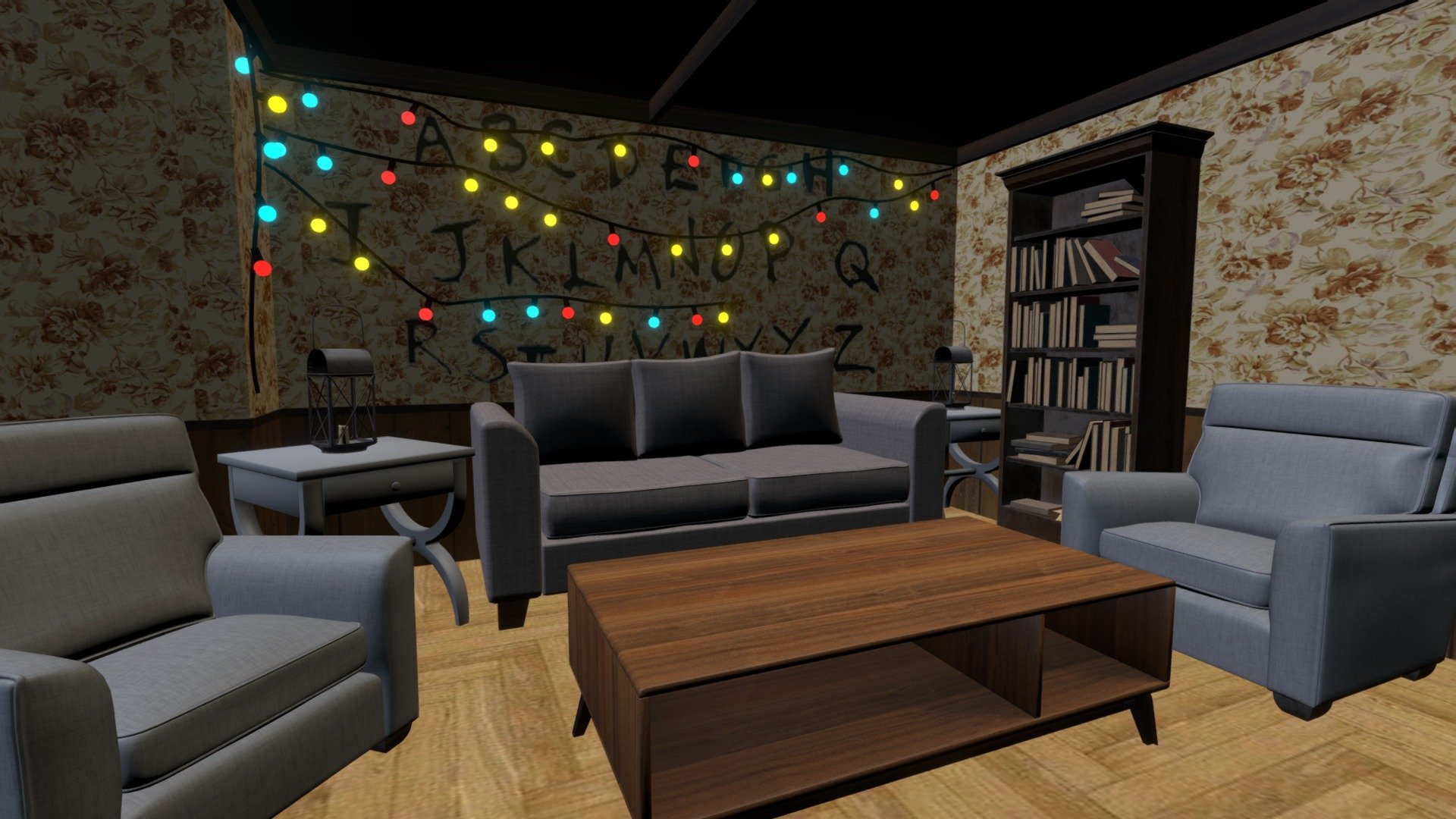 StrangerThingsRoom - Download Free 3D model by caseyjanemarch [fd0f0d0 ...