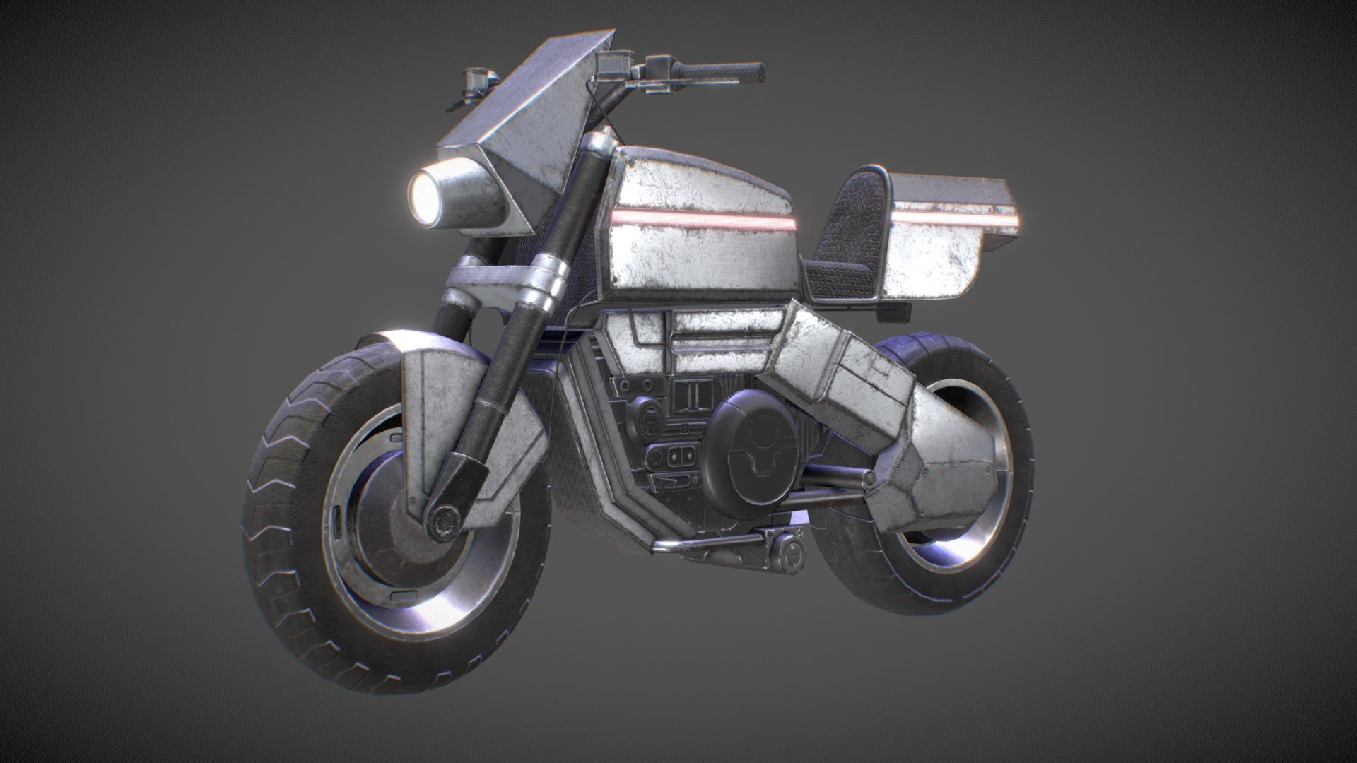 RETRO CYBERPUNK MOTORCYCLE GAMEREADY - 3D model by syvzdgn [fd11657 ...