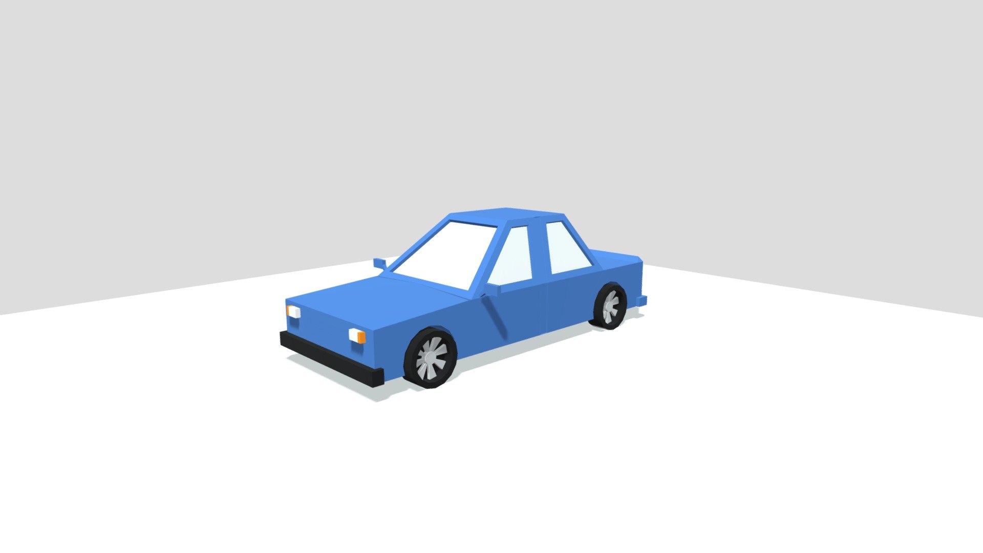 Low Poly Sedan Car - 3D model by CevoCreative [fd1351d] - Sketchfab