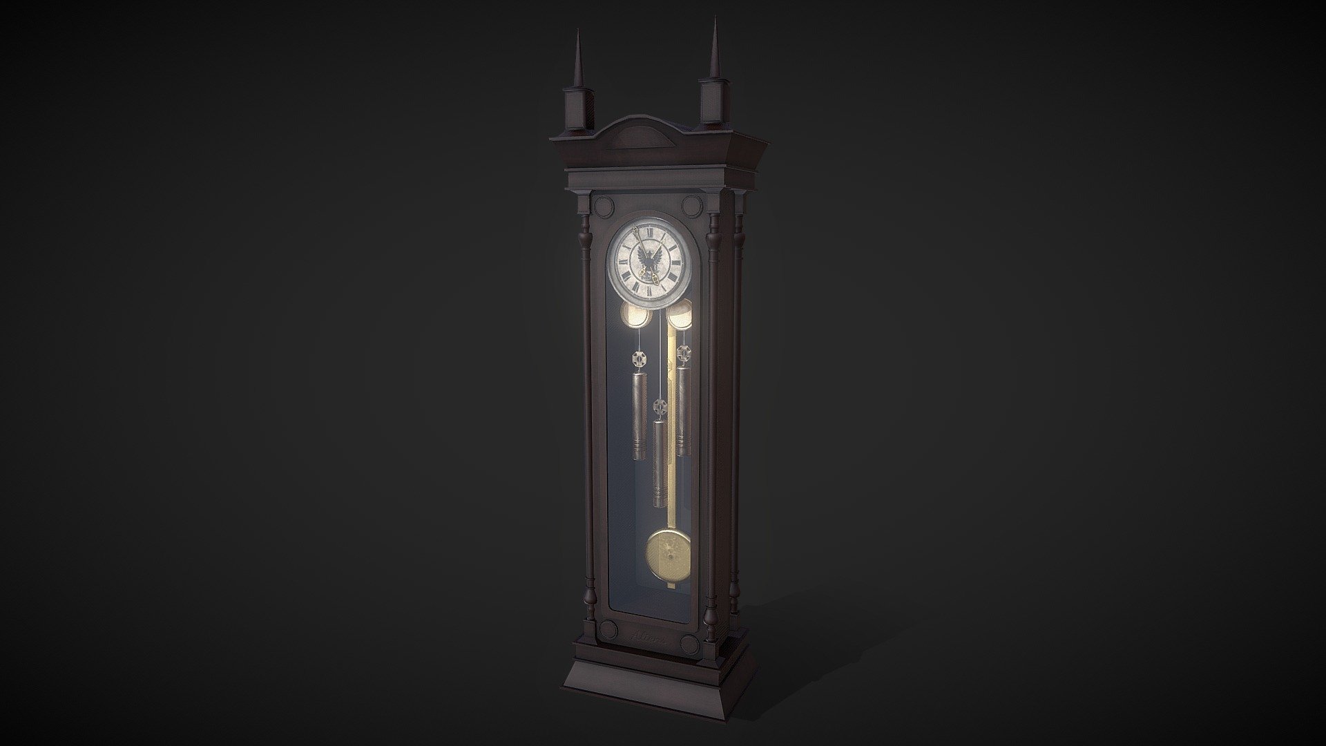Pendulum Clock - Download Free 3D model by Aliens (@Aliensepg) [fd16d37] - Sketchfab