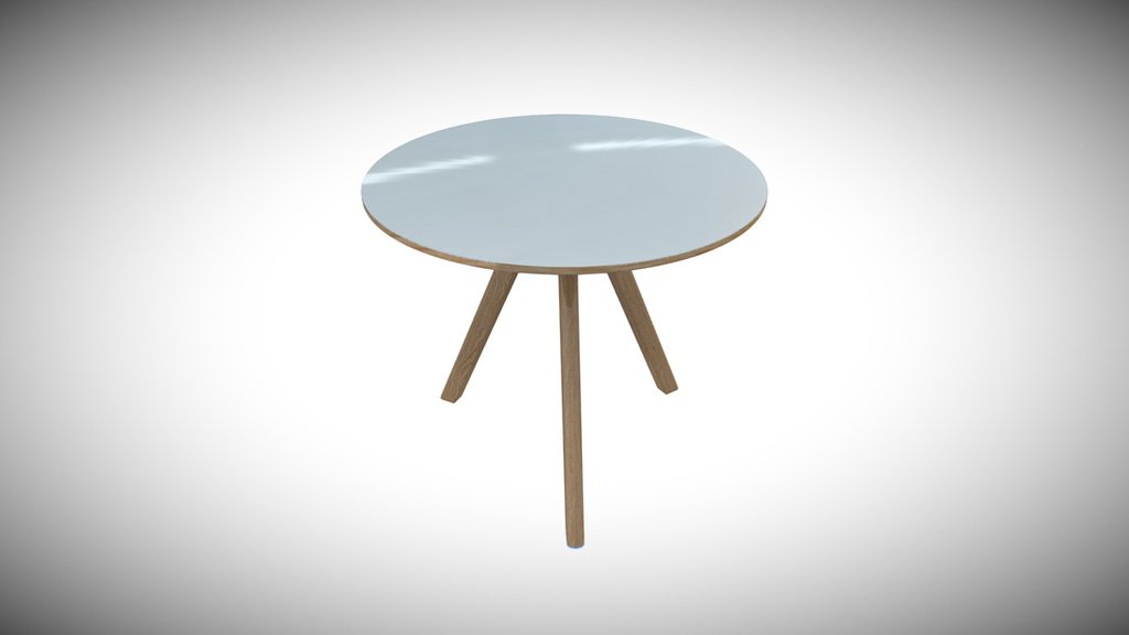 Amagni Table 50 O60-white - 3D model by denkain [fd184bc] - Sketchfab