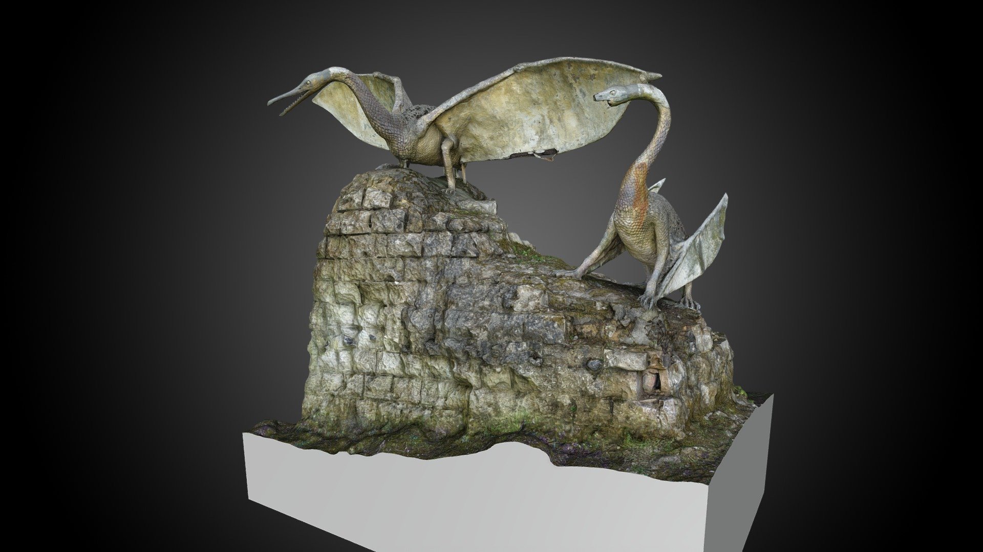 18, 19 Pterosaurs ‘Pterodactylus’ cuvieri - 3D model by Historic ...