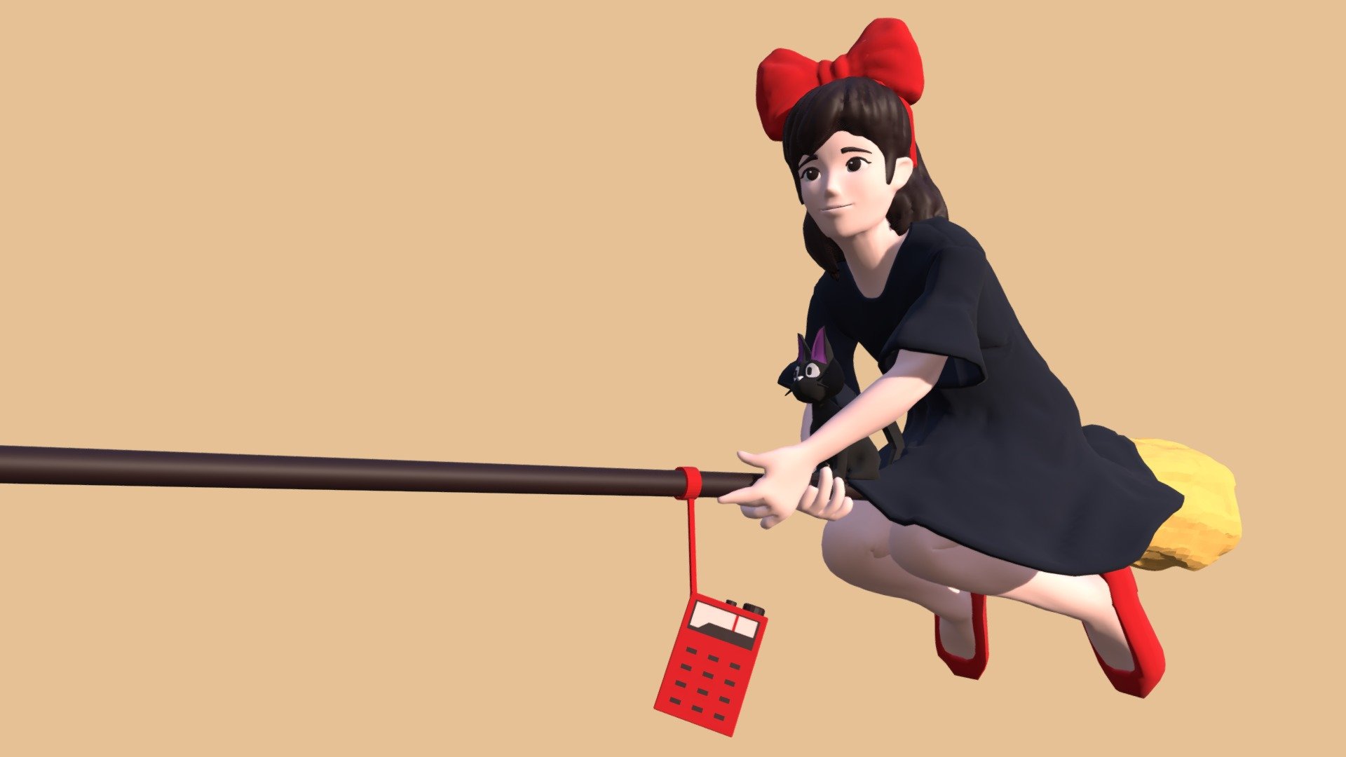 Kiki and Jiji - Download Free 3D model by TonyWony [fd1dfcc] - Sketchfab