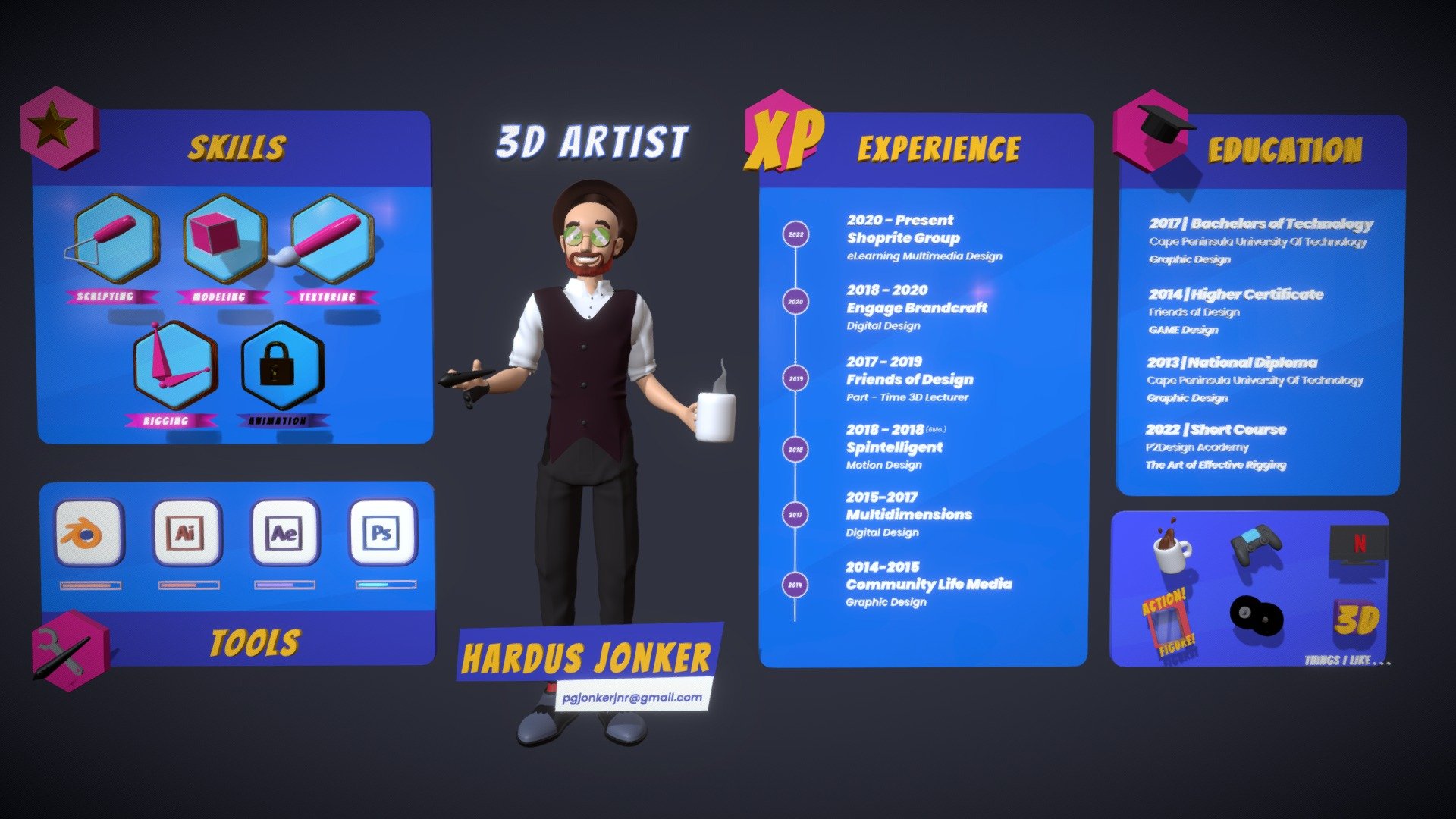 My Resume - But it's 3D - 3D model by Flying Tortoise (@flyingtortoise ...