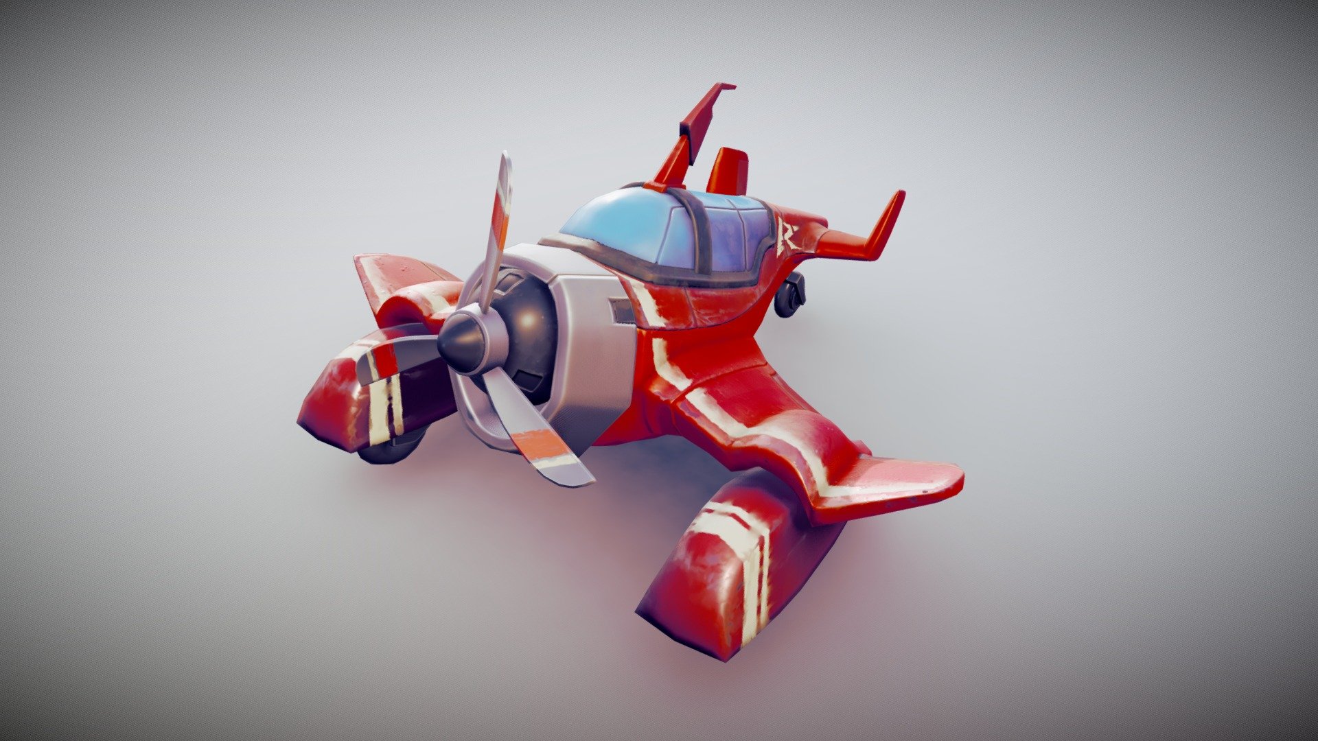 stylized airplane - 3D model by Peter Guo (@GoicaueGuo) [fd21b39 ...