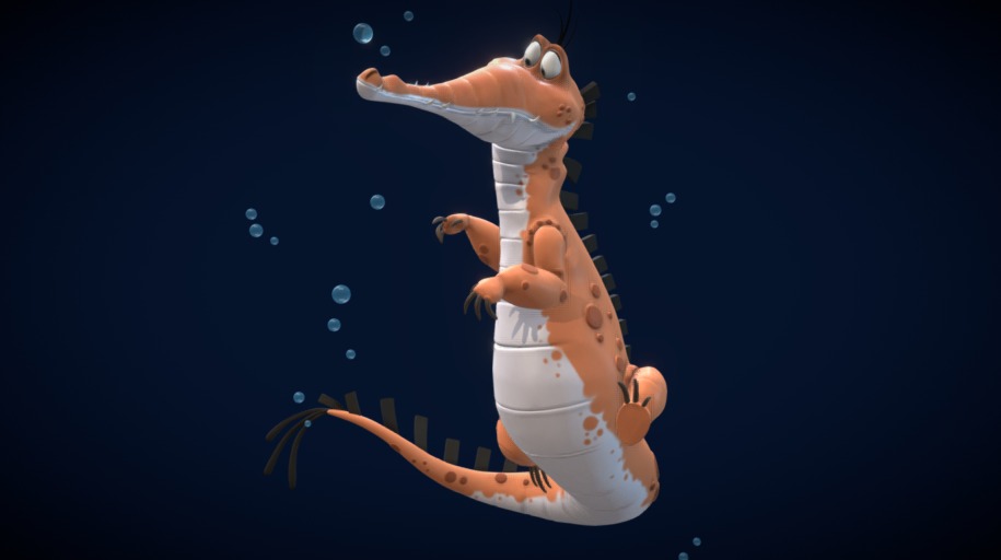 Croco - 3D model by FrancoisBoquet [fd254be] - Sketchfab