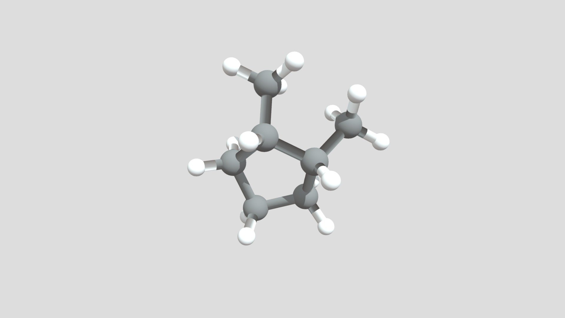 Stereochemistry: Cis-1,2-dimethylcyclopentane - Download Free 3D model ...