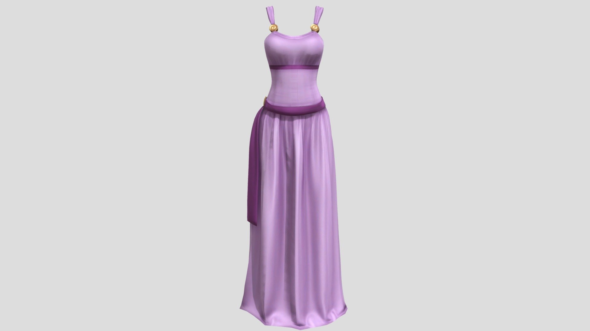Princess Megara Clothes - Download Free 3D model by Princess Gowns ...
