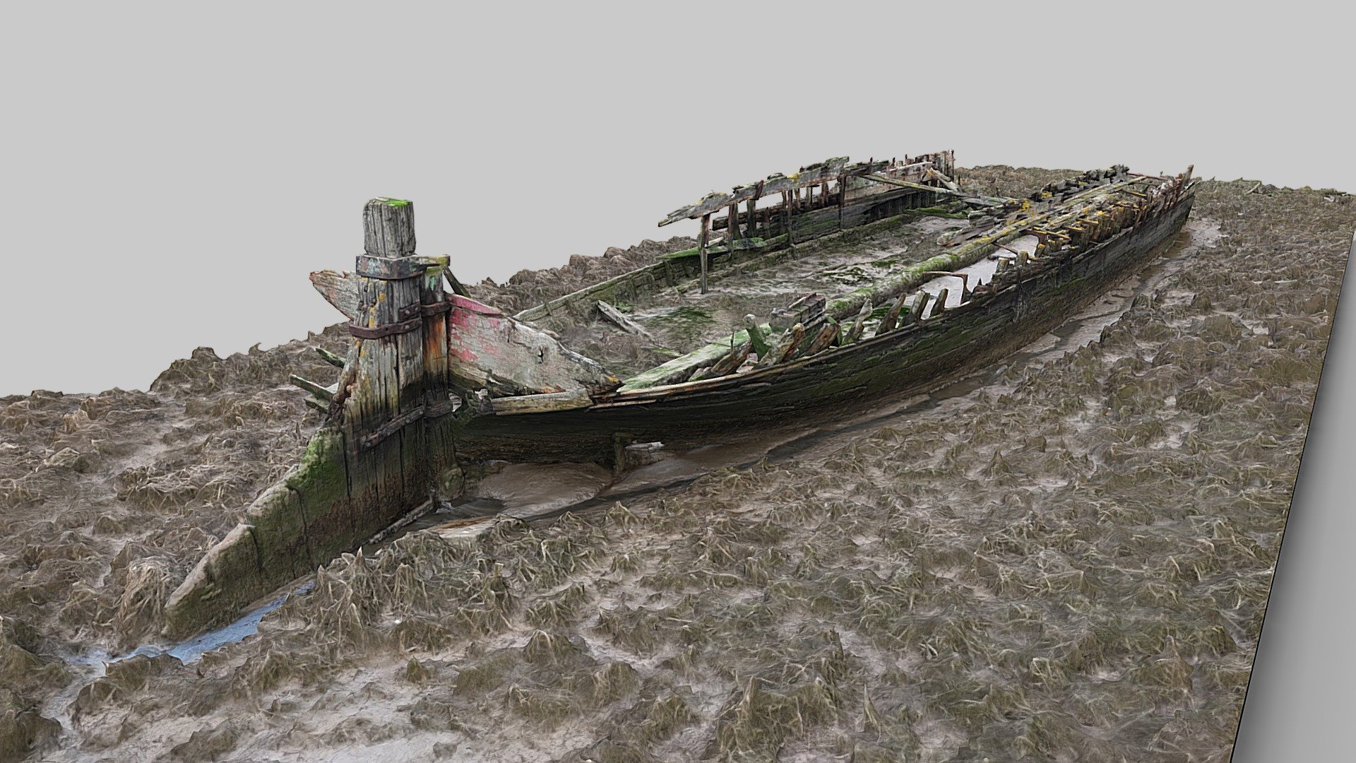 Hoo Marina Barge Wreck Esther - Download Free 3D model by artfletch [fd2935e] - Sketchfab