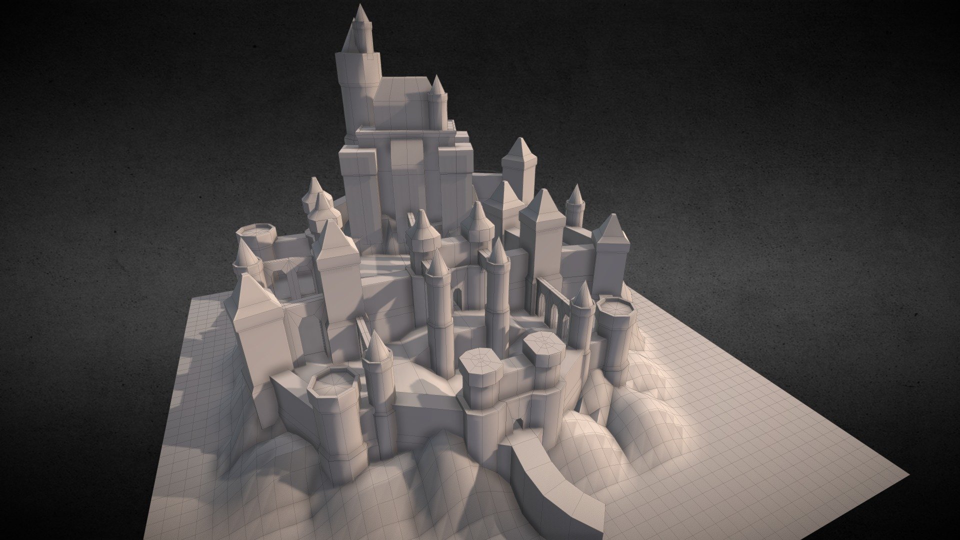 Swordfall Keep - Blockout - 3D model by sirfranc [fd2a0a2] - Sketchfab