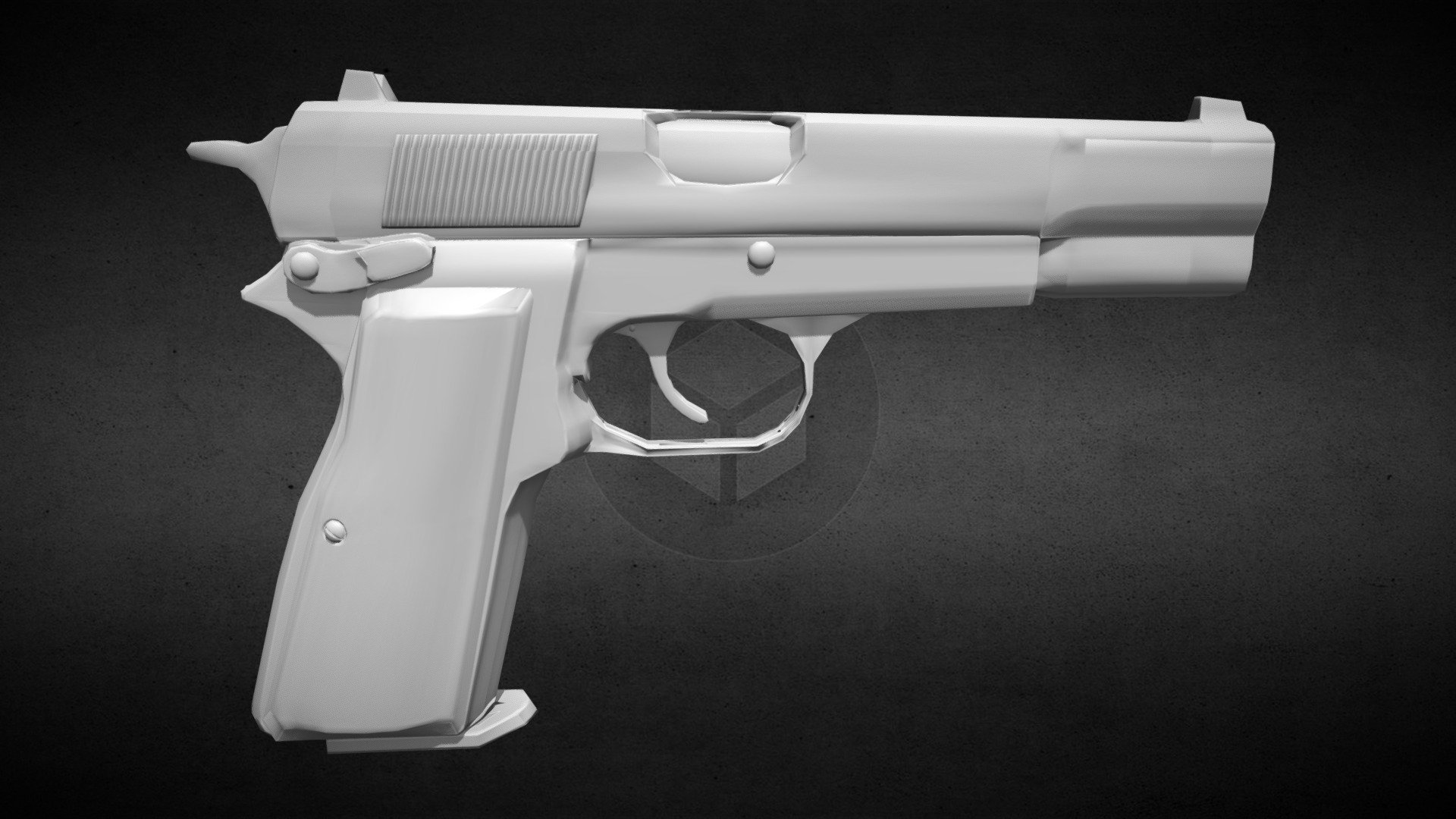 Browning High-Power Game Res (WIP) - 3D model by MoralesKC [fd2ab6d ...