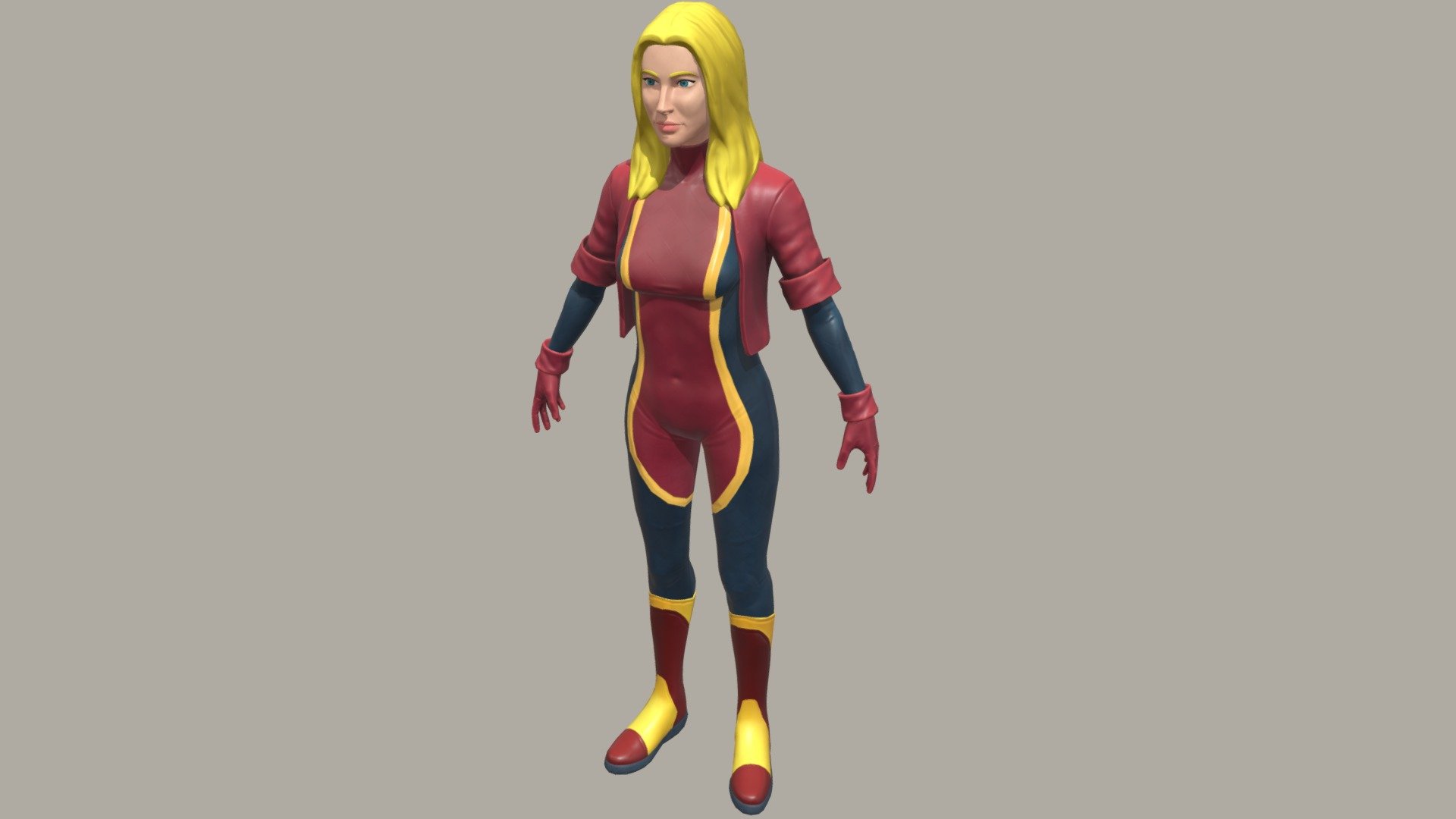 Semi-Stylized Female Superhero - 3D model by ycanyilmaz [fd2ae1c ...