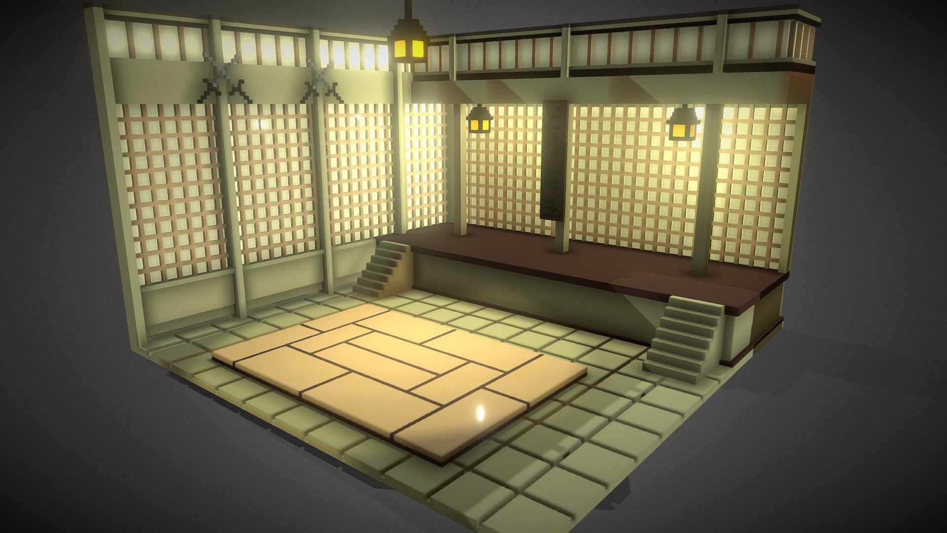 Dojo - 3D model by qnomon [fd2d6d8] - Sketchfab