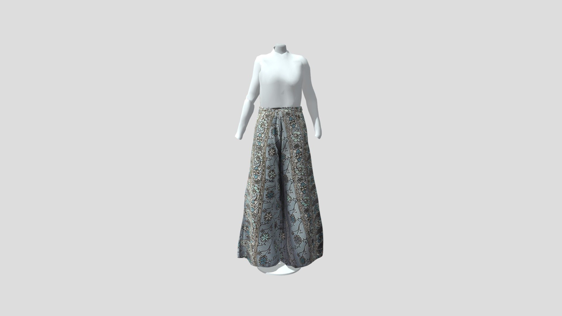 AYU FASHION - Batik Palazo - Download Free 3D model by eeelabvisual ...