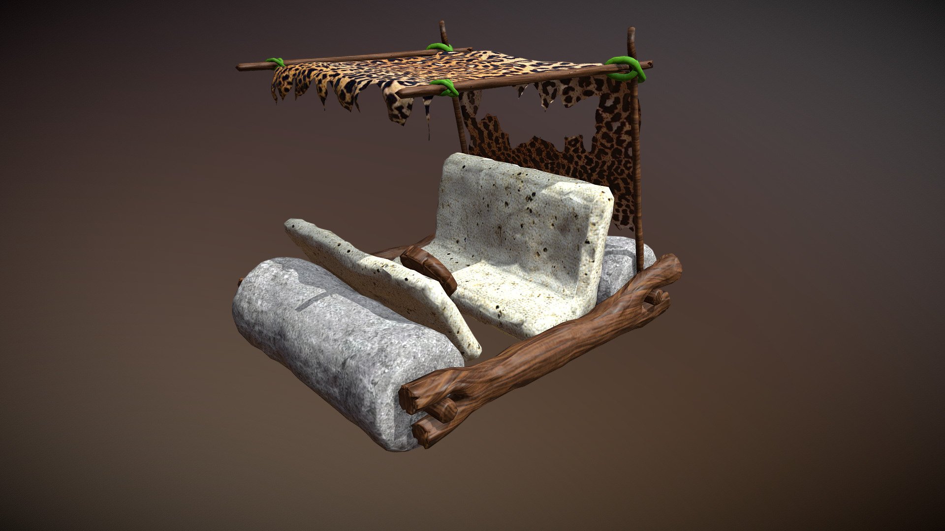 Flinstone car - 3D model by marlenefa96 [fd2f7f9] - Sketchfab