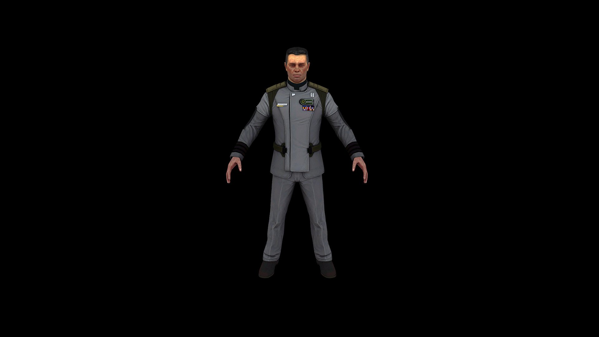 Characters>Reach>Captain Keyes - Download Free 3D model by ...